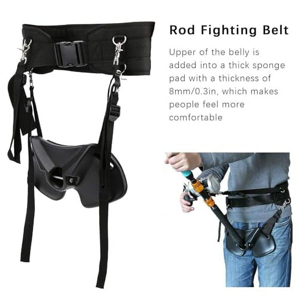 Fishing Belt Shoulder Harness, Adjustable Offshore Stand Up Fish ...