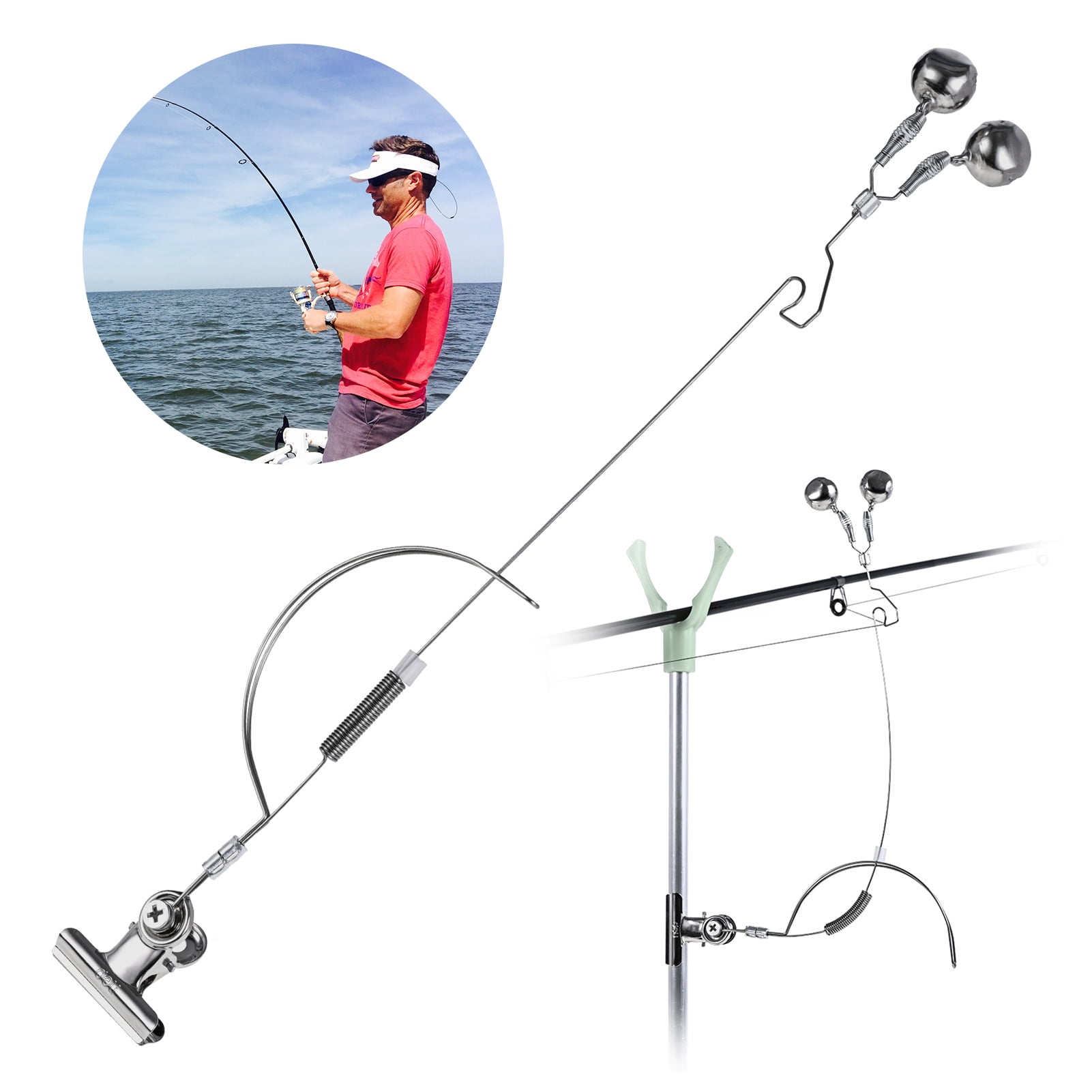 Fishing Bite Alarm with Clip Anti-corrosion Stainless Steel Sensitive ...
