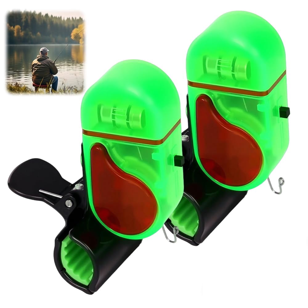 Fishing Bite Alarm with LED Light, 2025 New Fish Bite Alarm Sound Bite ...