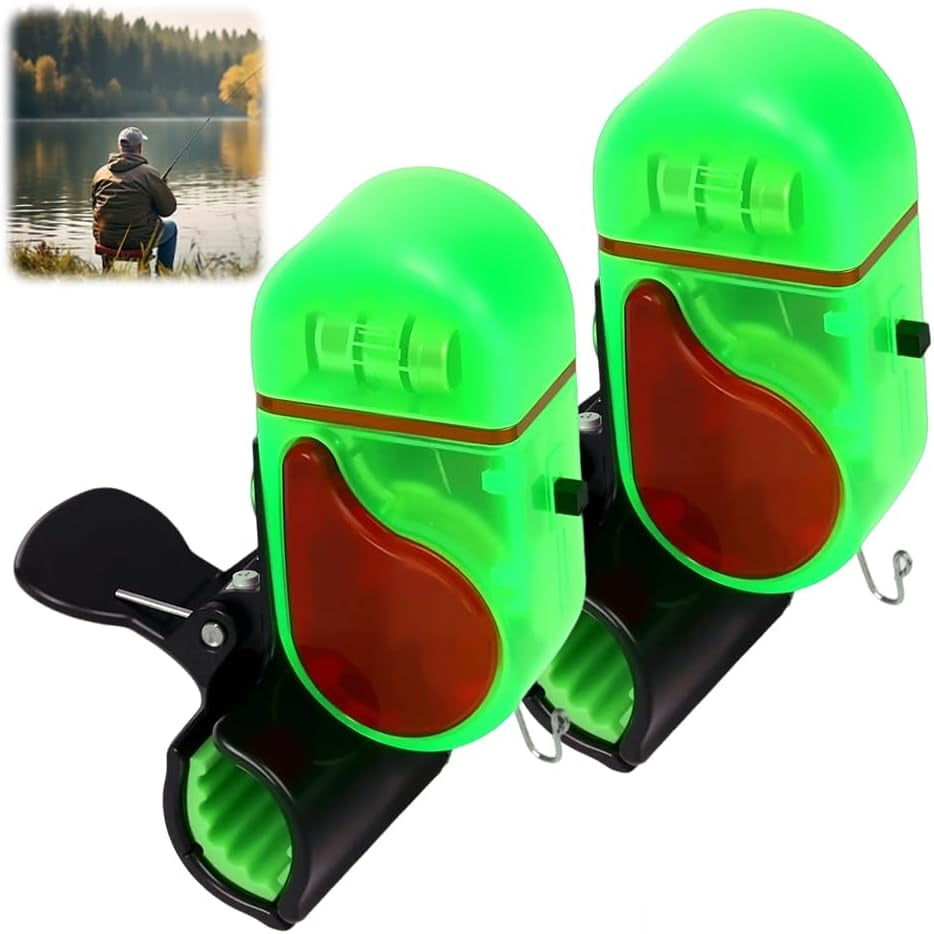 Fishing Bite Alarm with LED Light, 2025 New Fish Bite Alarm Sound Bite ...