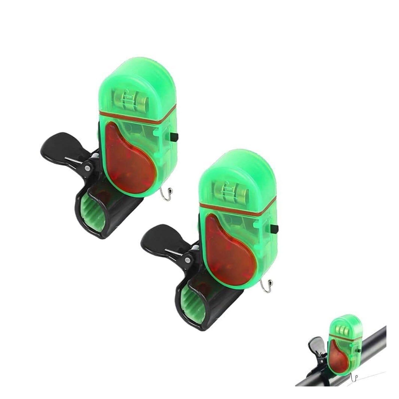 Fishing Bite Alarms,Pole Bells for Bite Detection,Clip On Rod Night ...
