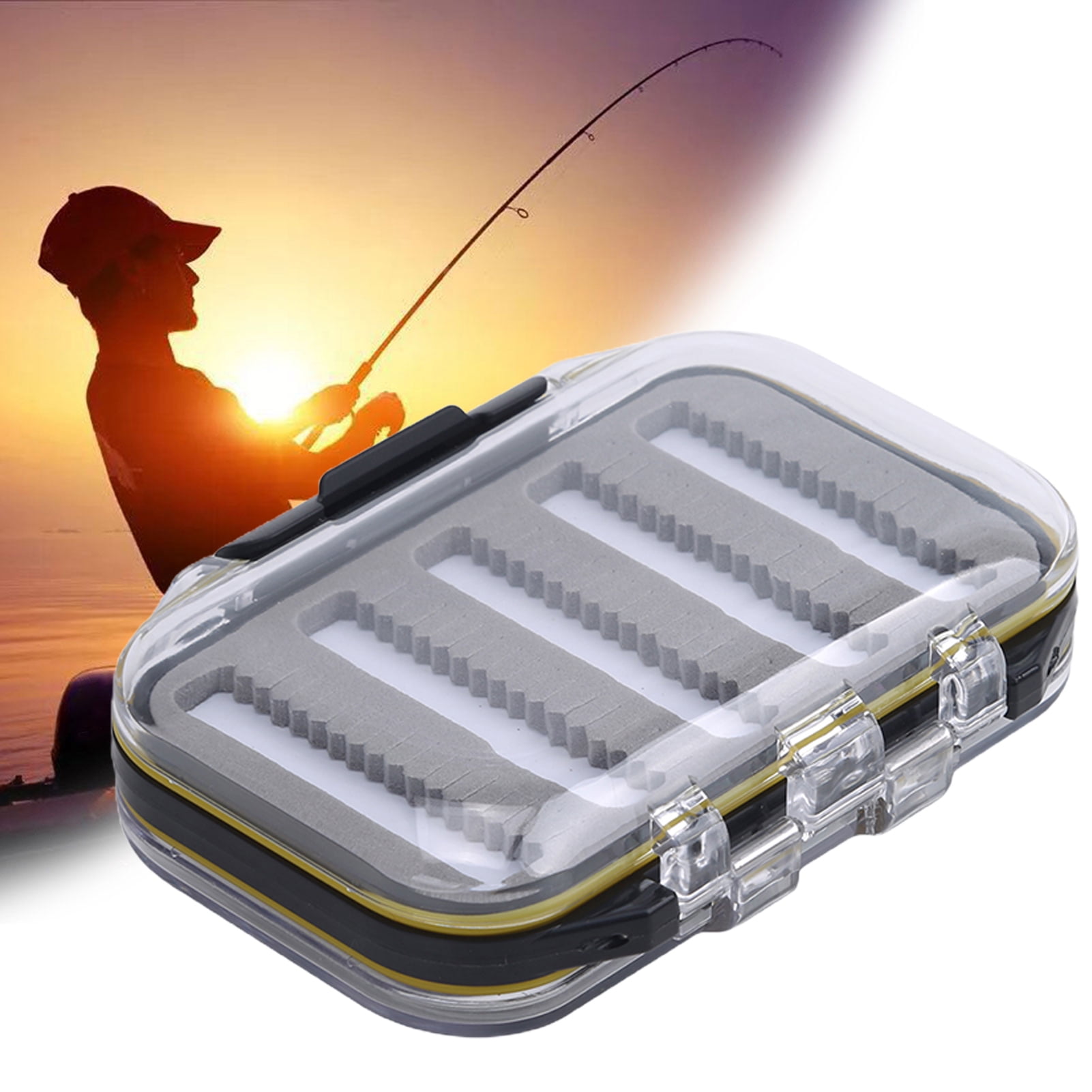 Fishing Box Lightweight Pocket Size Practical Double-sides Tackle Box ...