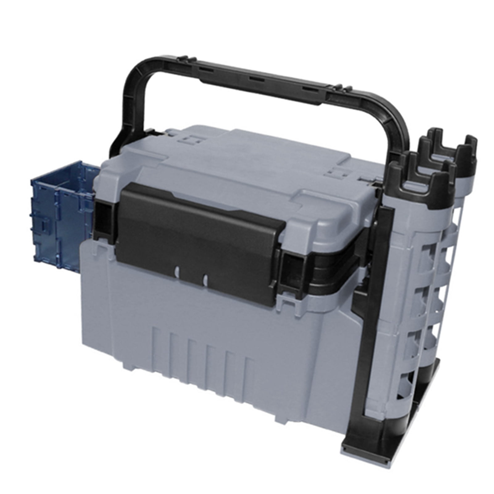 Fishing Box, Travel Fishing Case Box With Bottle Holder And Rod Stands ...