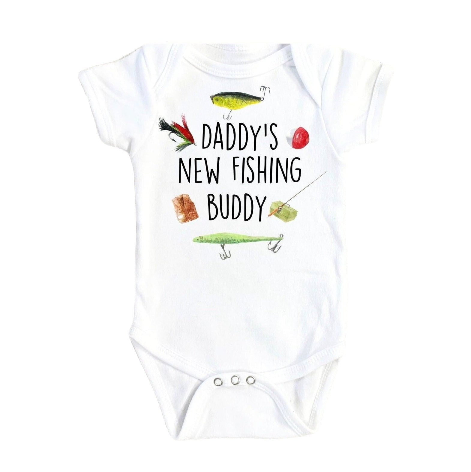 Fishing Buddy Icons - Baby Boy Girl Clothes Infant Bodysuit Funny Cute ...