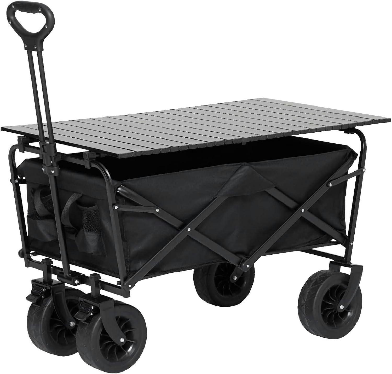 Fishing Cart Folding Camping Cart Collapsible Camping Wagon Cart ...