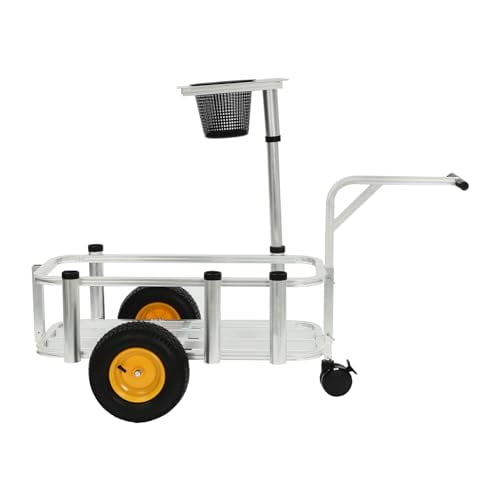 Fishing Cart with Tires and Front Wheel, 176.4LBS Fish and Marine Carts ...