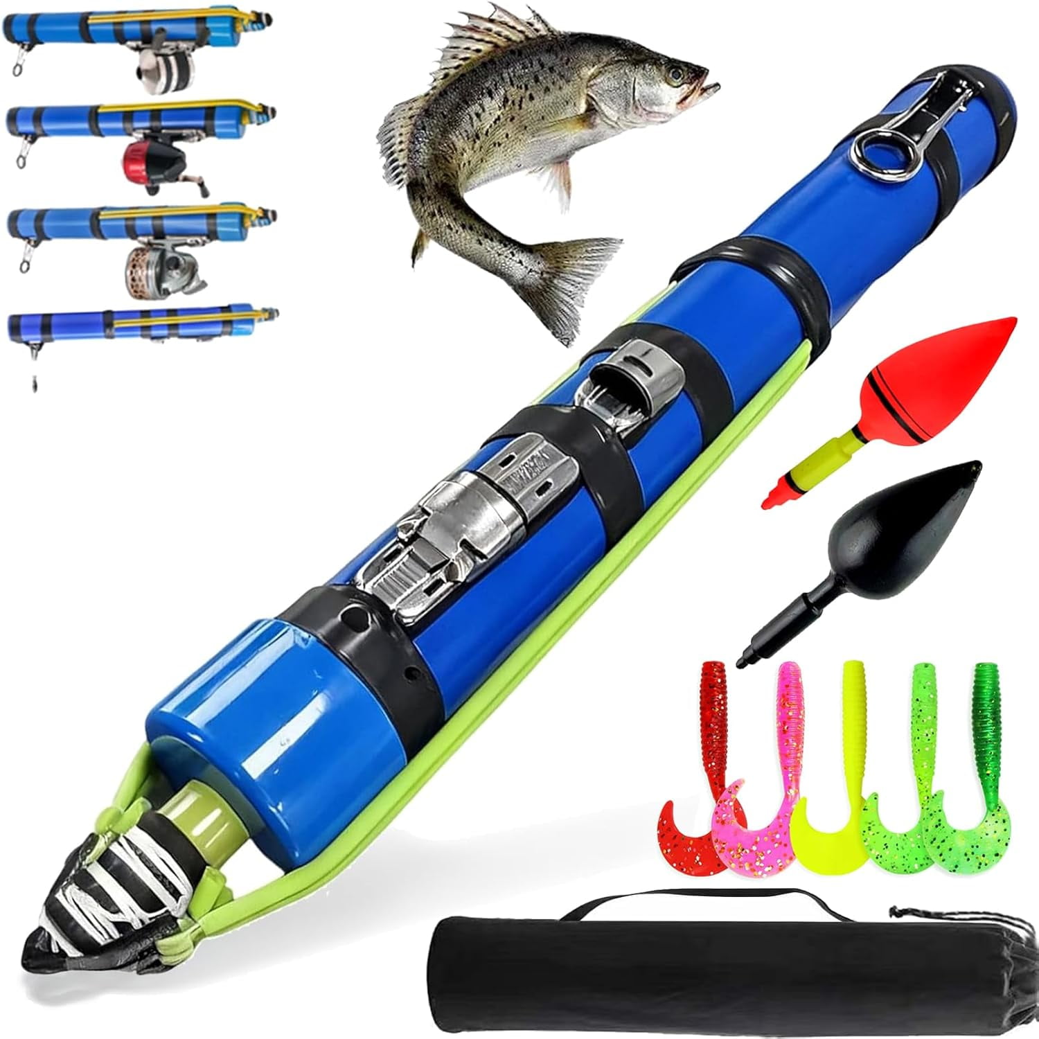 Fishing Catapult Rod, 2026 New Compact Fly Fishing Pole Reel Set, 30m ...