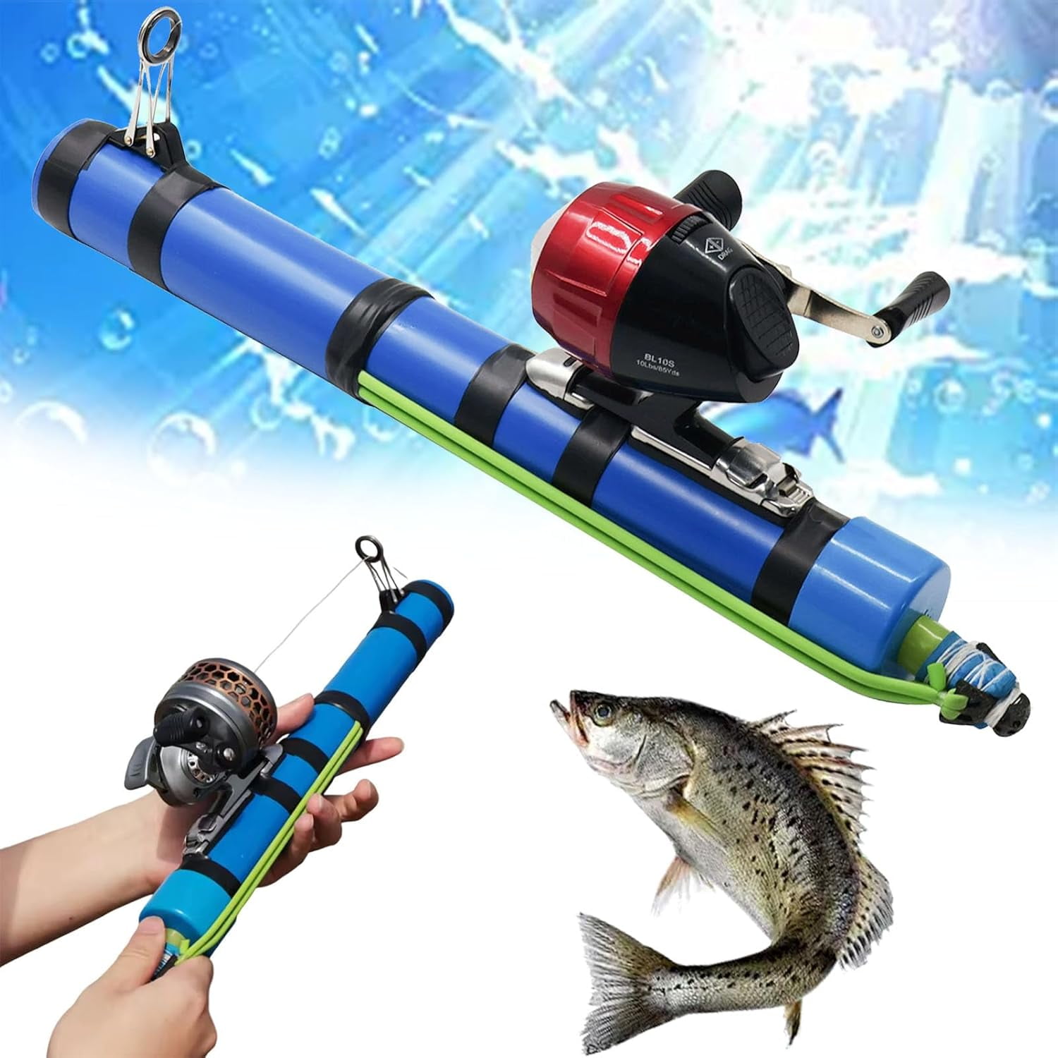 Fishing Catapult Rod, 2026 New Portable Catapult Fishing Rod Lure ...