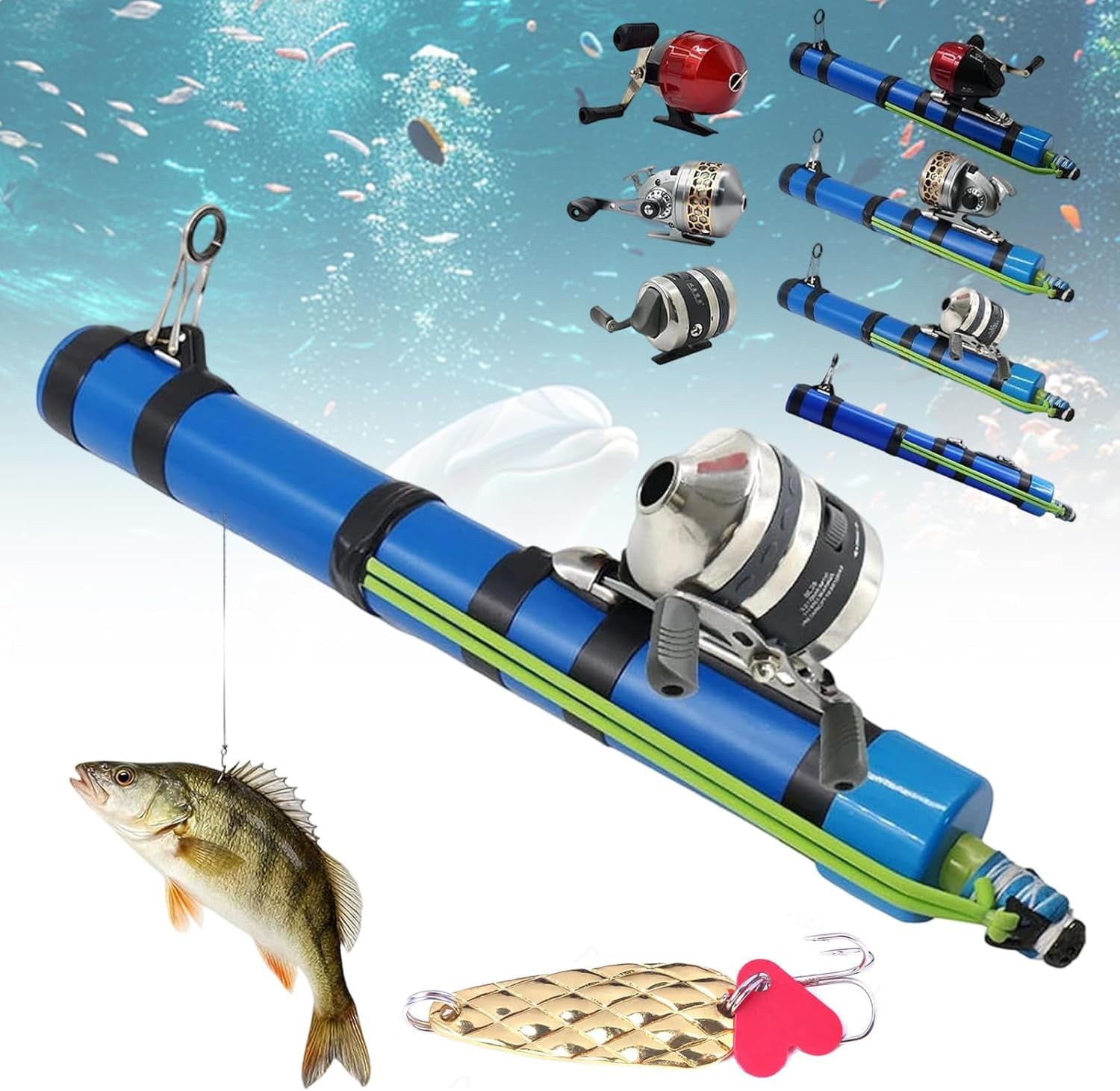 Fishing Catapult Rod with Adjustable Latex Tube for Accurate Bait ...