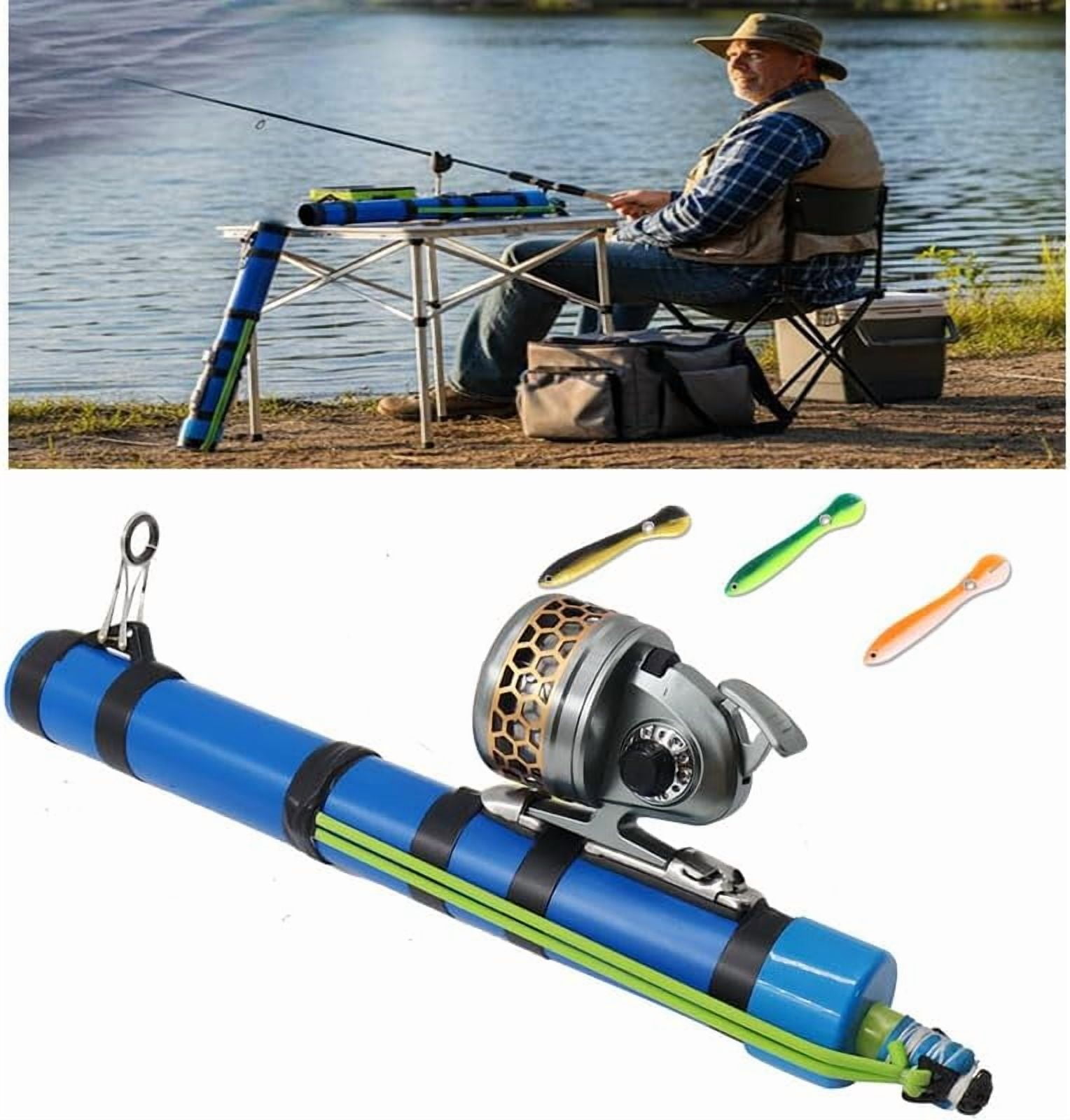 Fishing Catapult Rod, Portable Telescopic Lure Launcher Fishings Tool ...