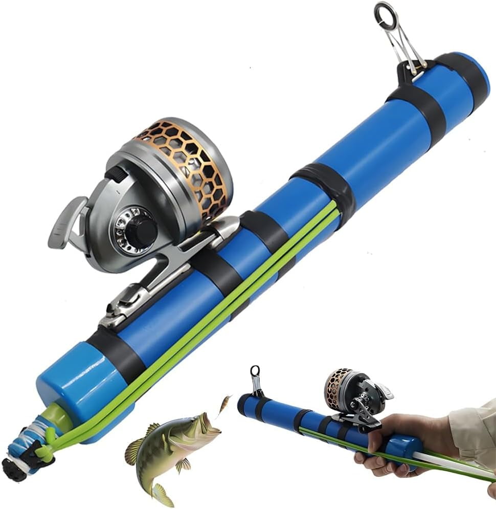 Fishing Catapult Rod, Portable Telescopic Lure Launcher for Outdoor ...