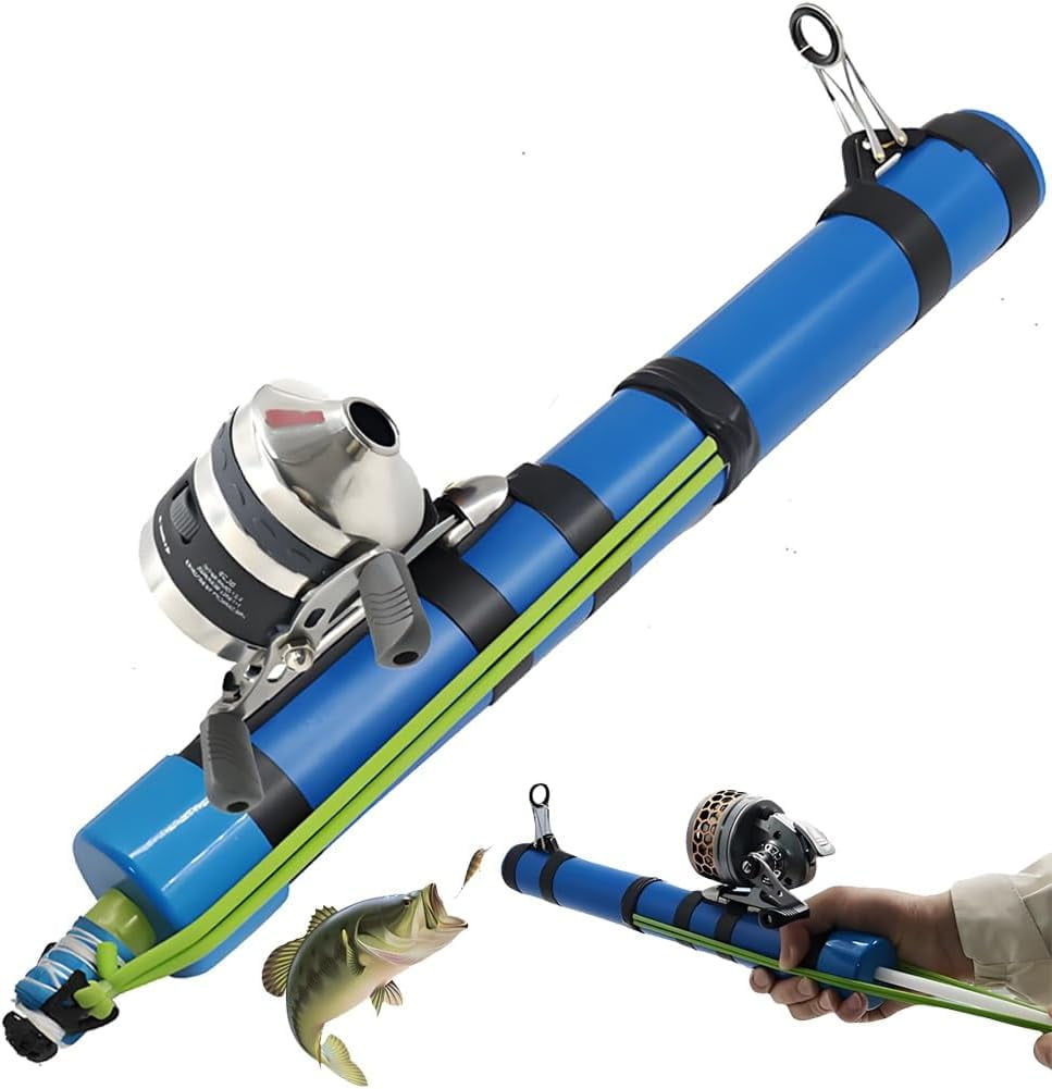 Fishing Catapult Rod, Portable Telescopic Lure Launcher for Outdoor ...