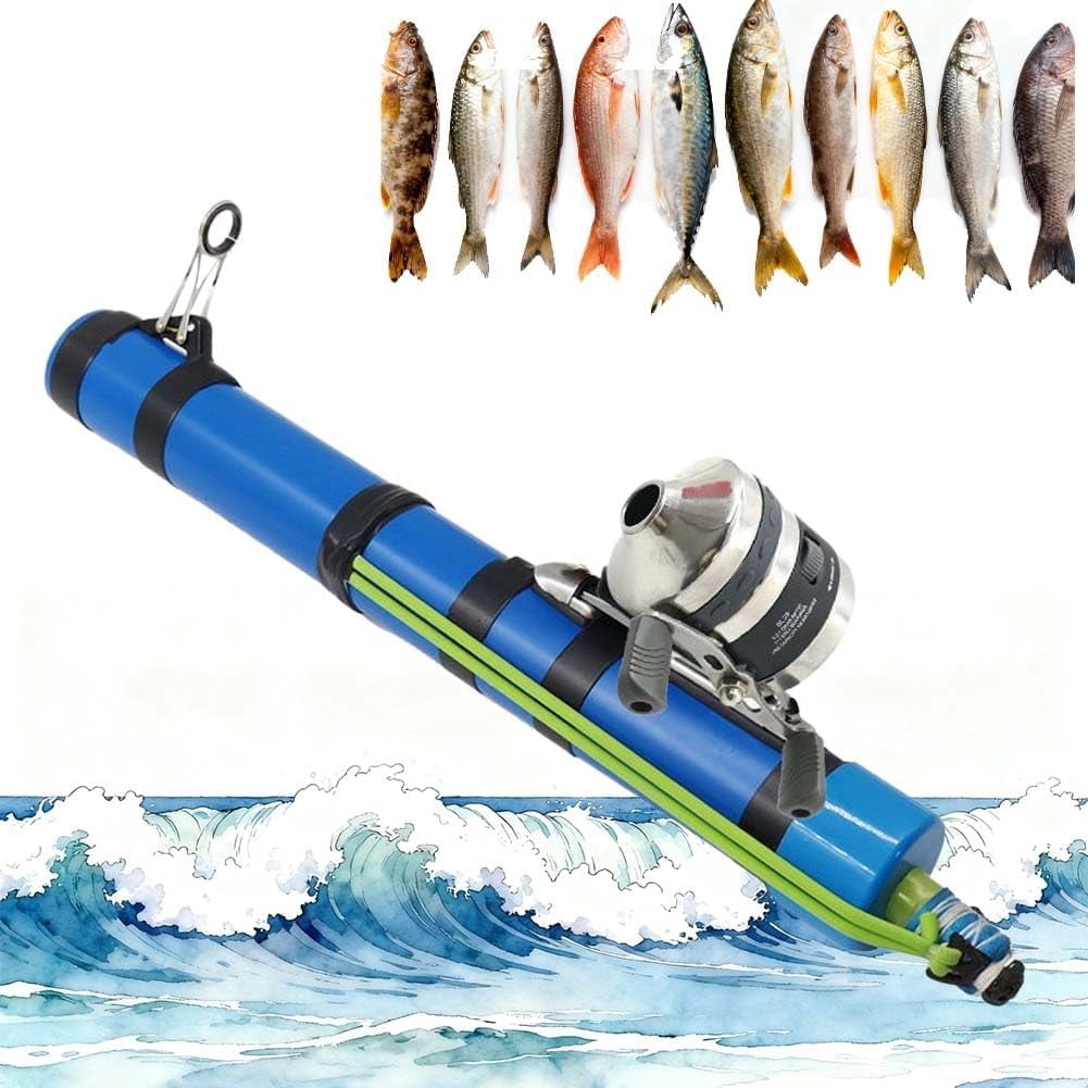 Fishing Catapult Rod, Slingshot Fishing Reel, Compact Telescopic ...