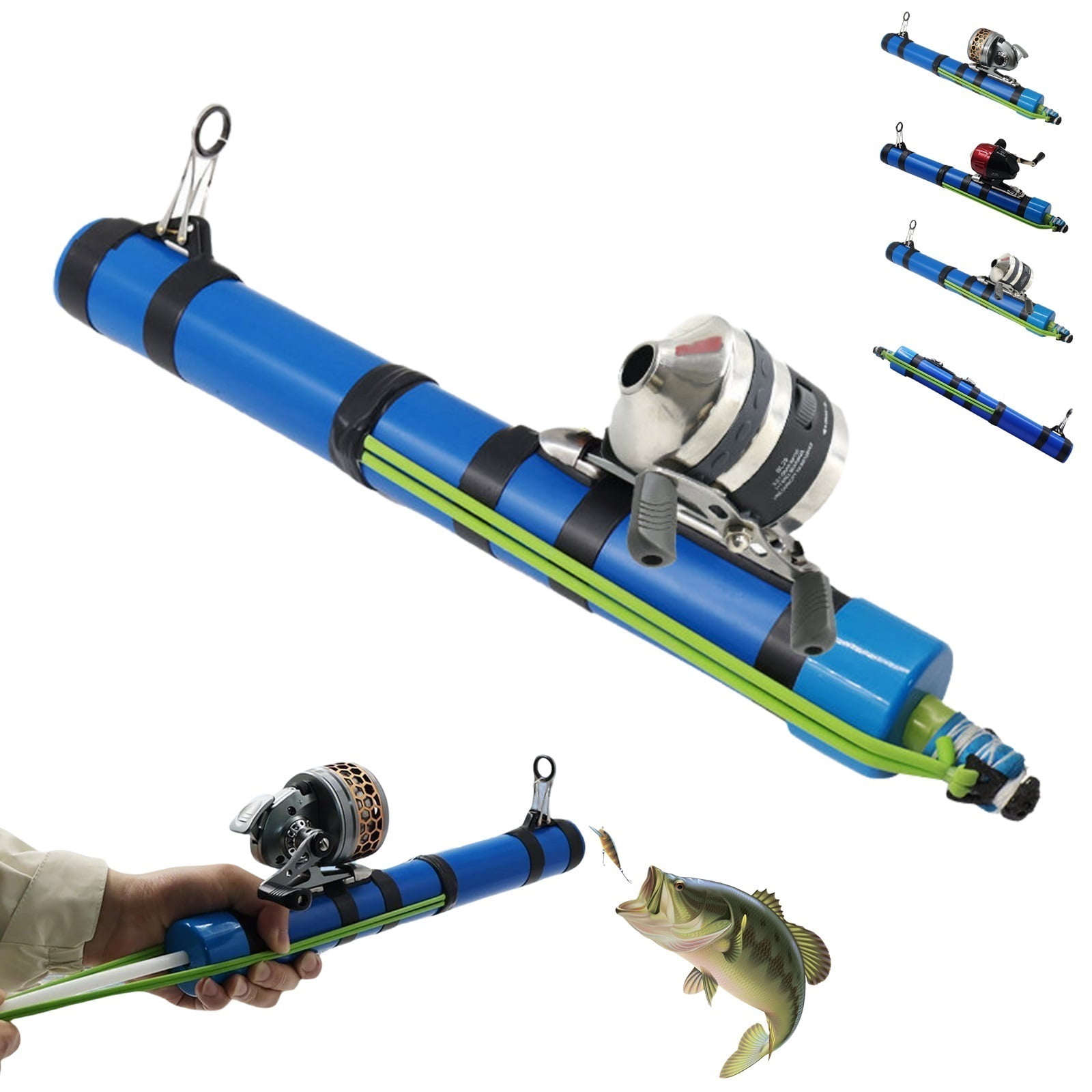 Fishing Catapult Rod, Slingshot Fishing Reel Gear,Portable Hunting ...