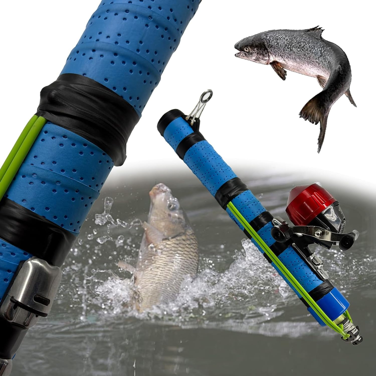 Fishing Catapult Slingshot with Adjustable Latex Tubes & Ergonomic ...