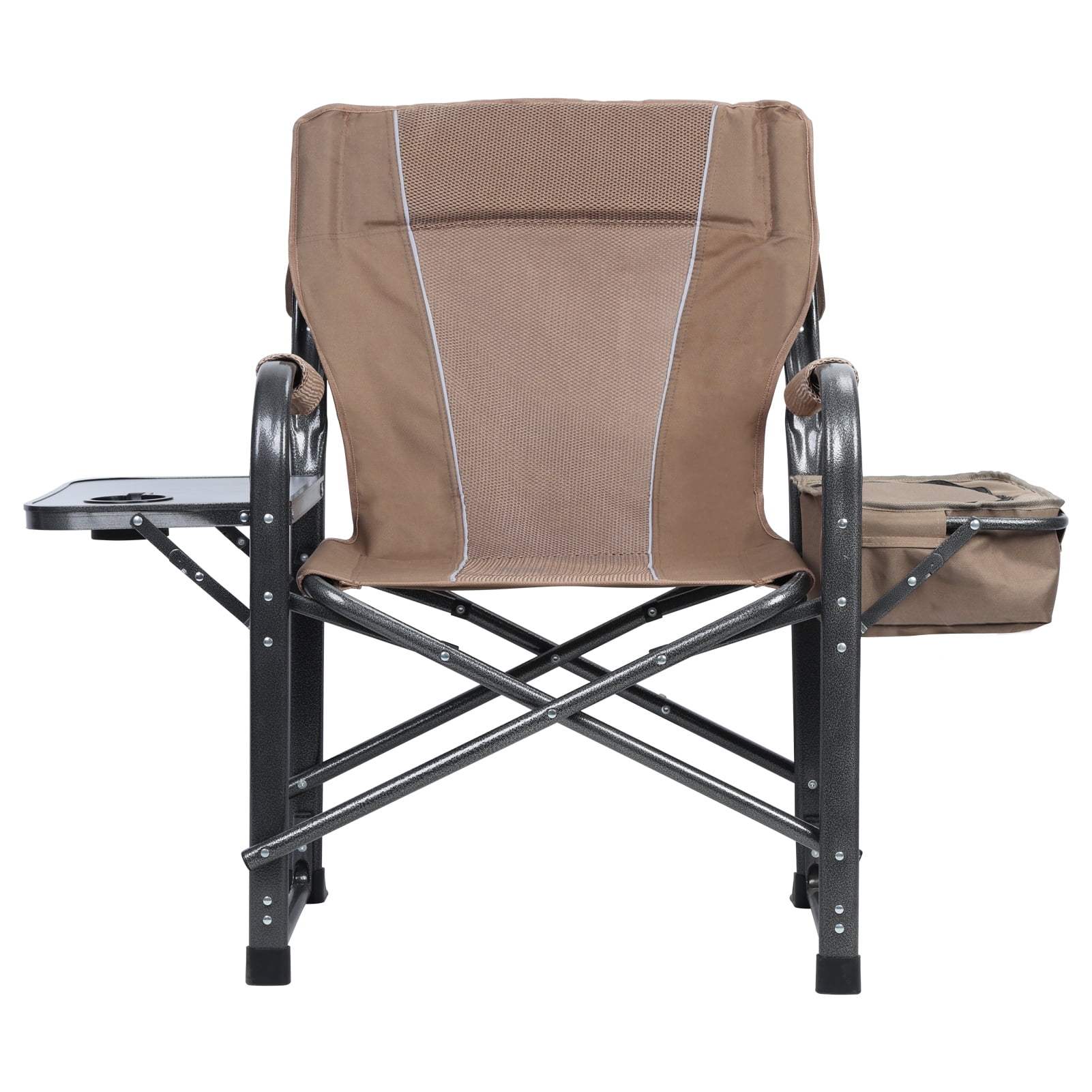 Fishing Chair, Folding Ice Camping Chair for Adults, Outdoor Folding Chair with Cooler Bag and ...