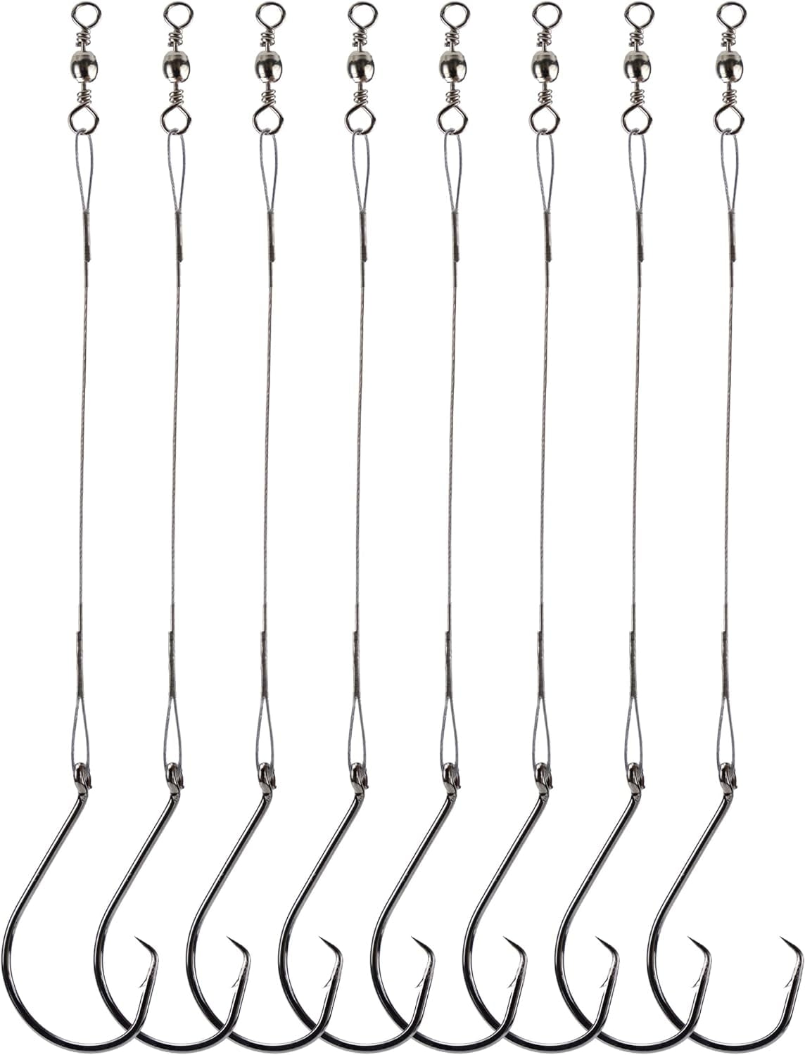 Fishing Circle Hooks Saltwater Catfish Hooks 50pcs Fishing Leader Hook ...