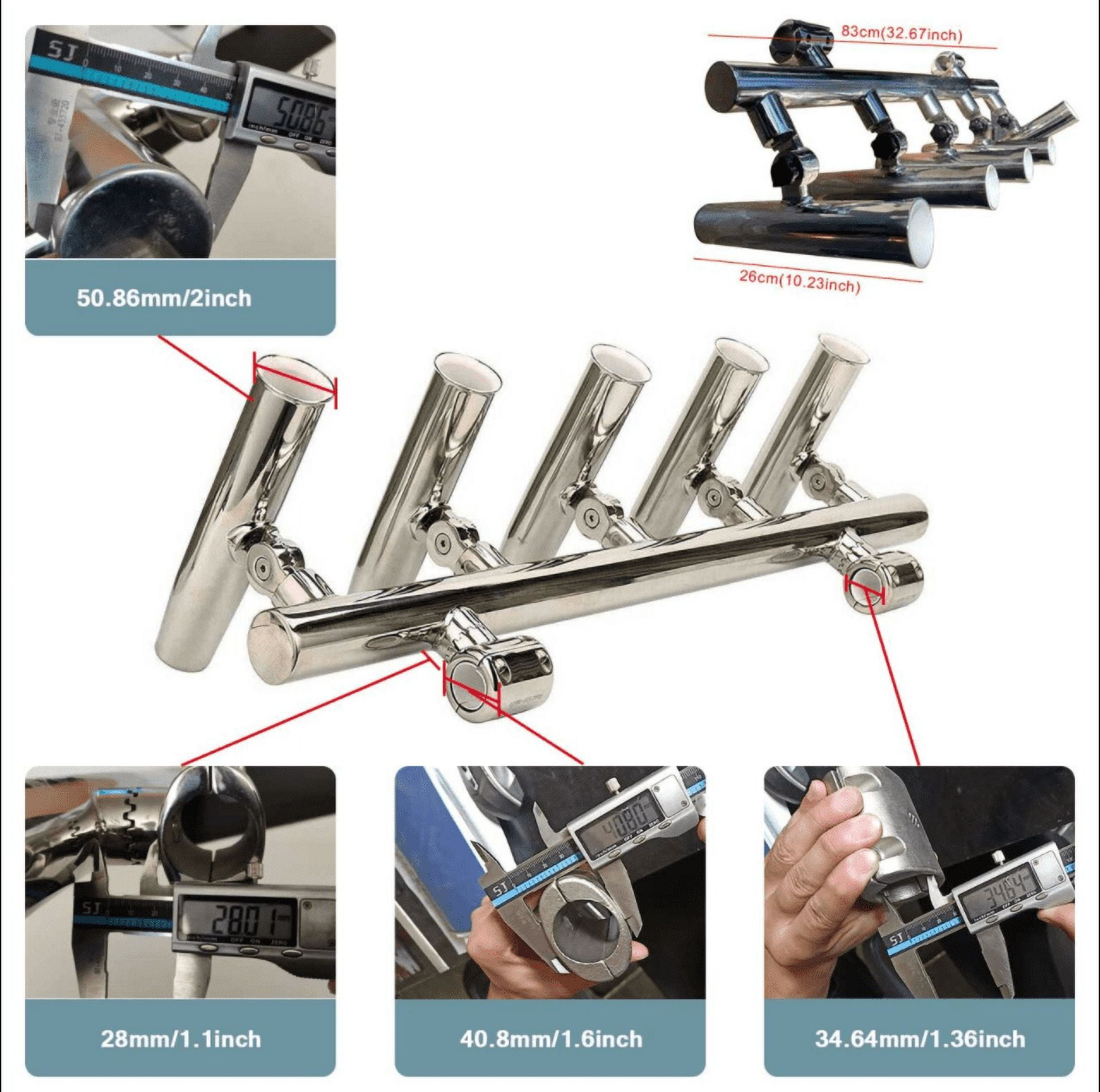 Fishing Console Boat T Top Rocket Launcher Stainless Steel 2"Clamp 5 ...