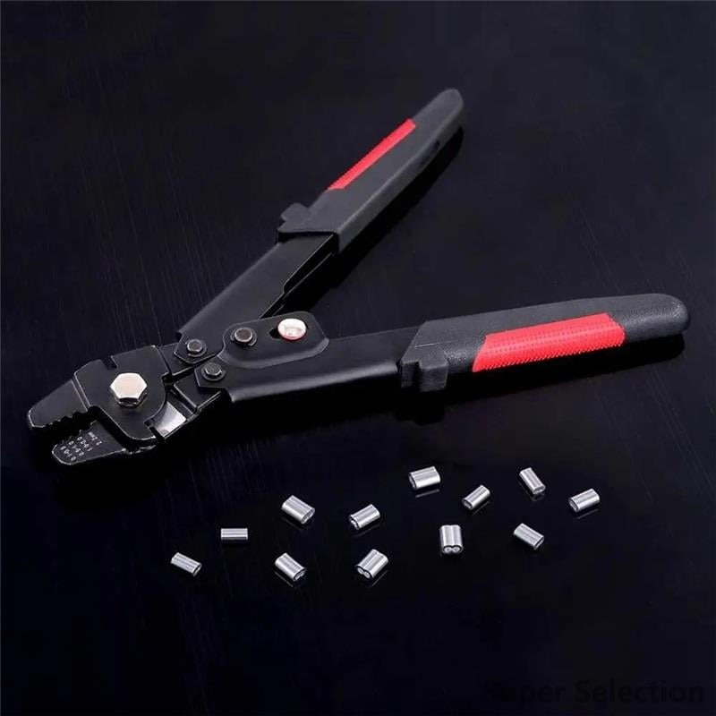 Fishing Crimping Tool Kit With 50+ Ferrules, Stainless Steel Wire Rope ...