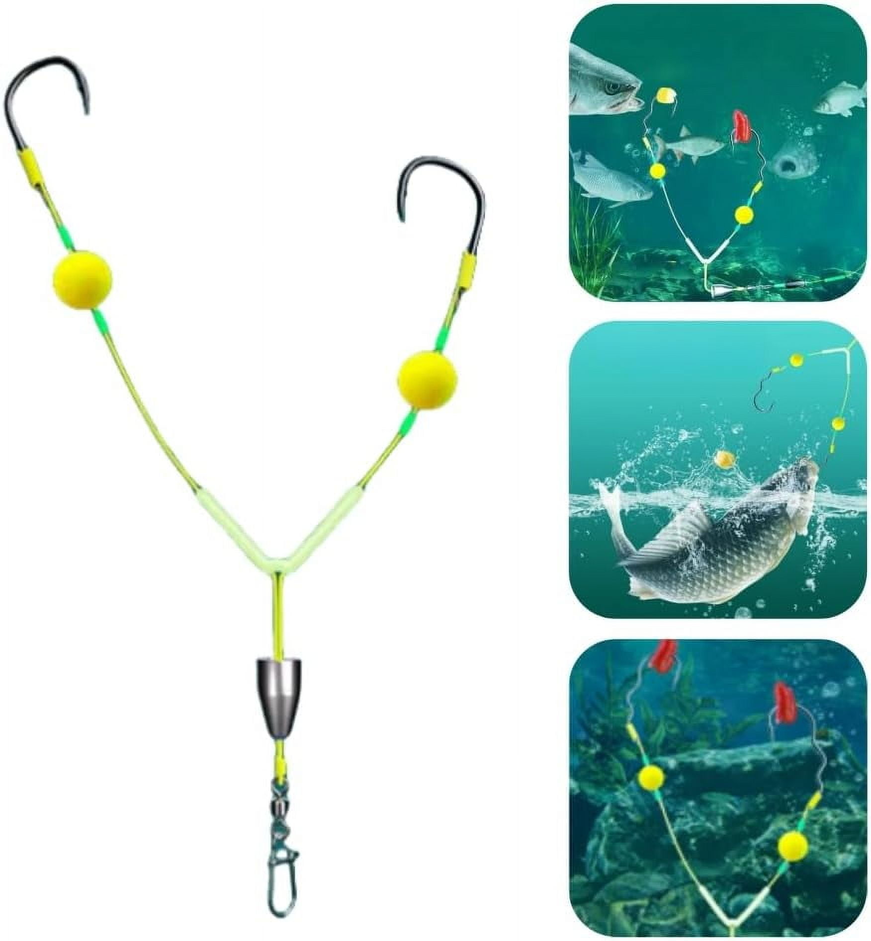 Fishing Double Hooks, Double Reverse Hook Set, Reverse Bottom Line ...
