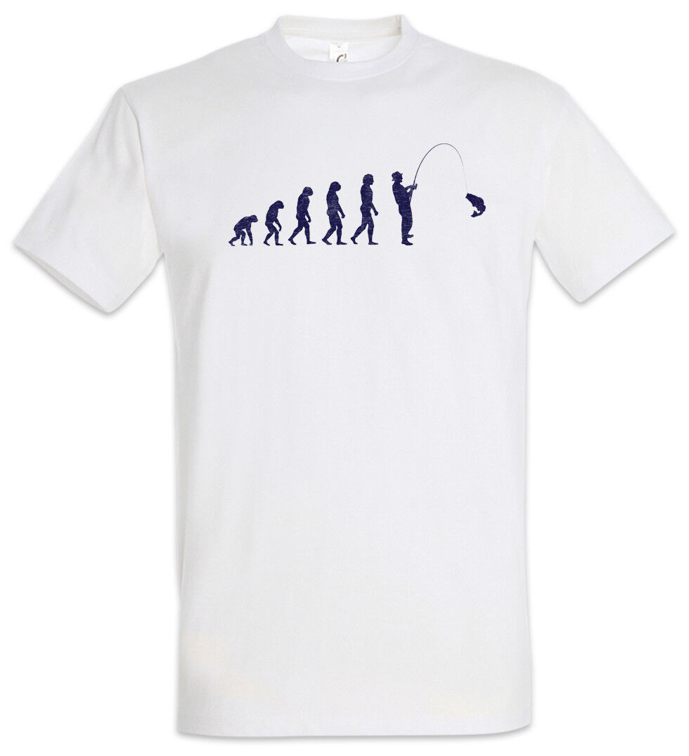 Fishing Evolution T-Shirt Fun Fish Sea River Angler Rod and Line ...