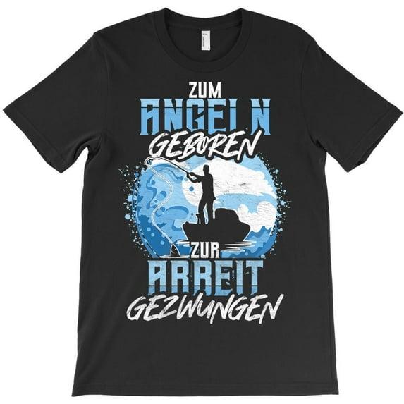 Fishing Fish Angler Fishing Funny Born To Work Forced Fisher Hook ...