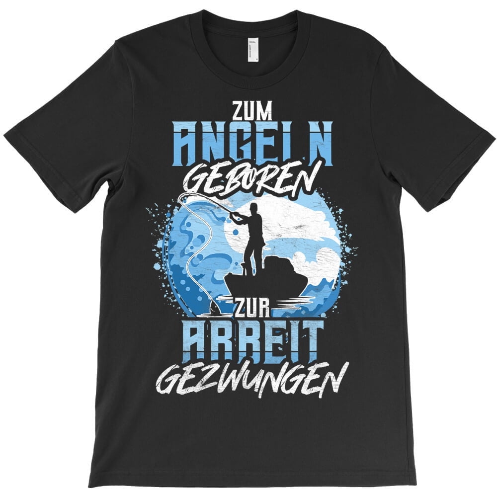 Fishing Fish Angler Fishing Funny Born To Work Forced Fisher Hook ...