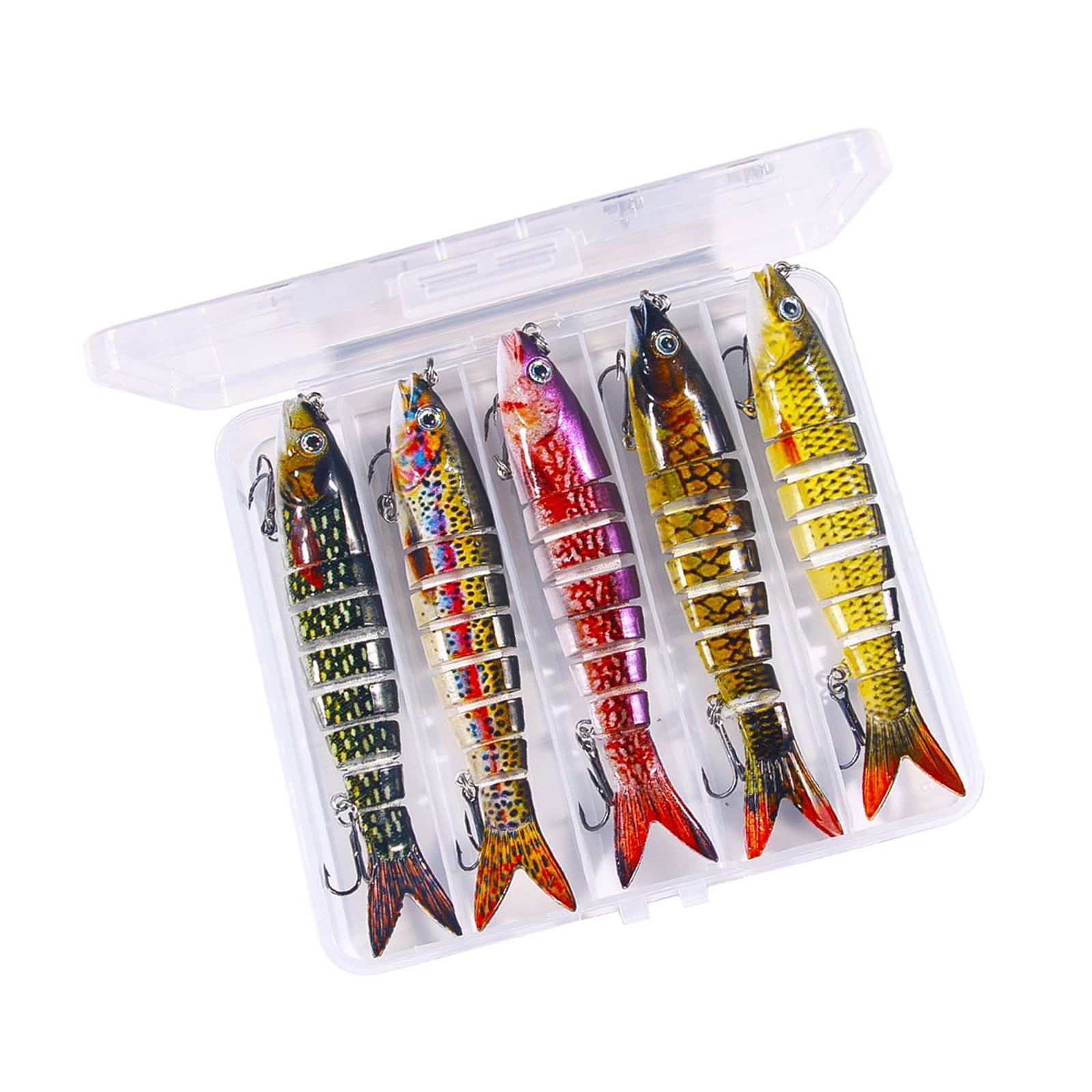 Fishing Fish Lures Treble Hook Saltwater and Freshwater Swimming Lures ...