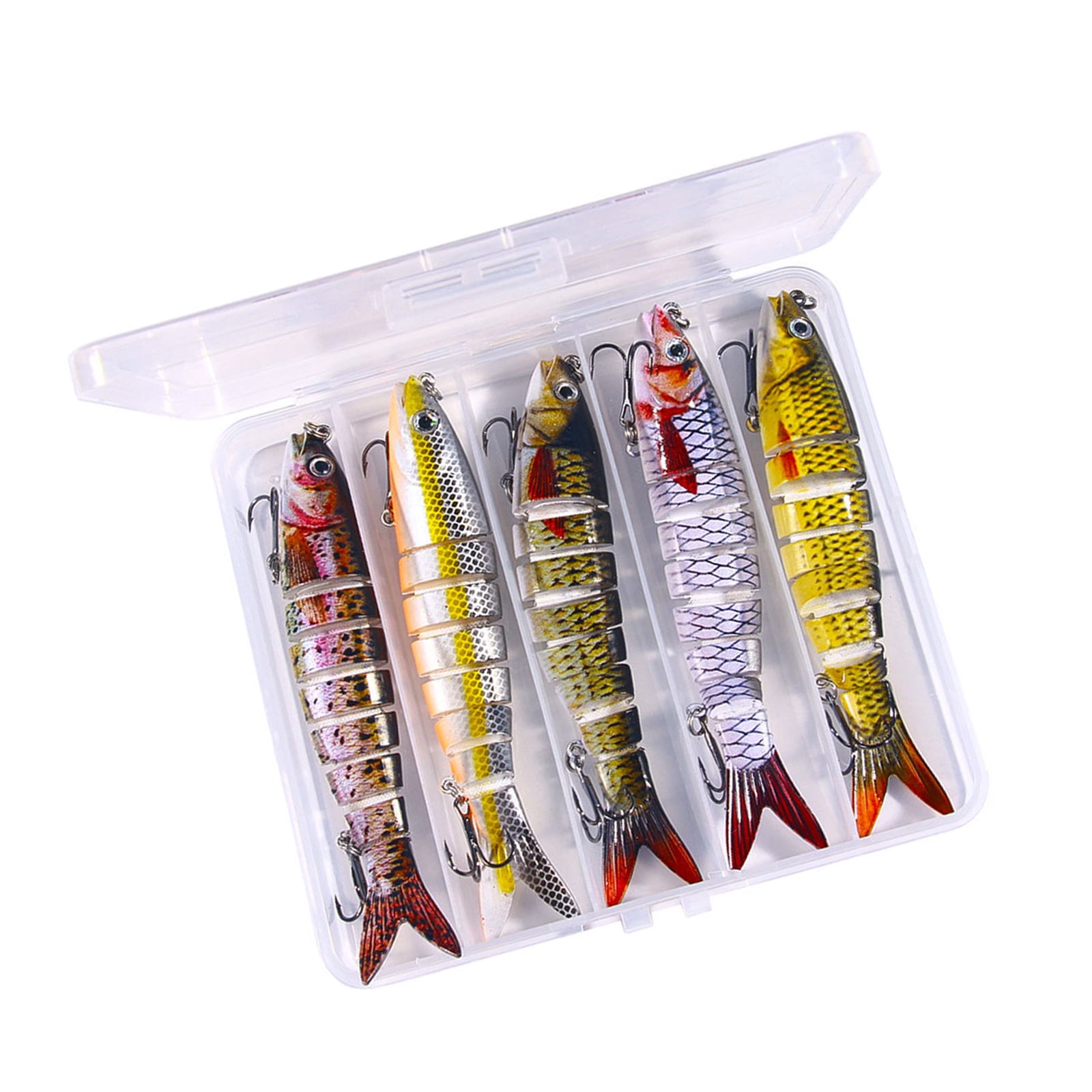 Fishing Fish Lures Treble Hook Saltwater and Freshwater Swimming Lures ...