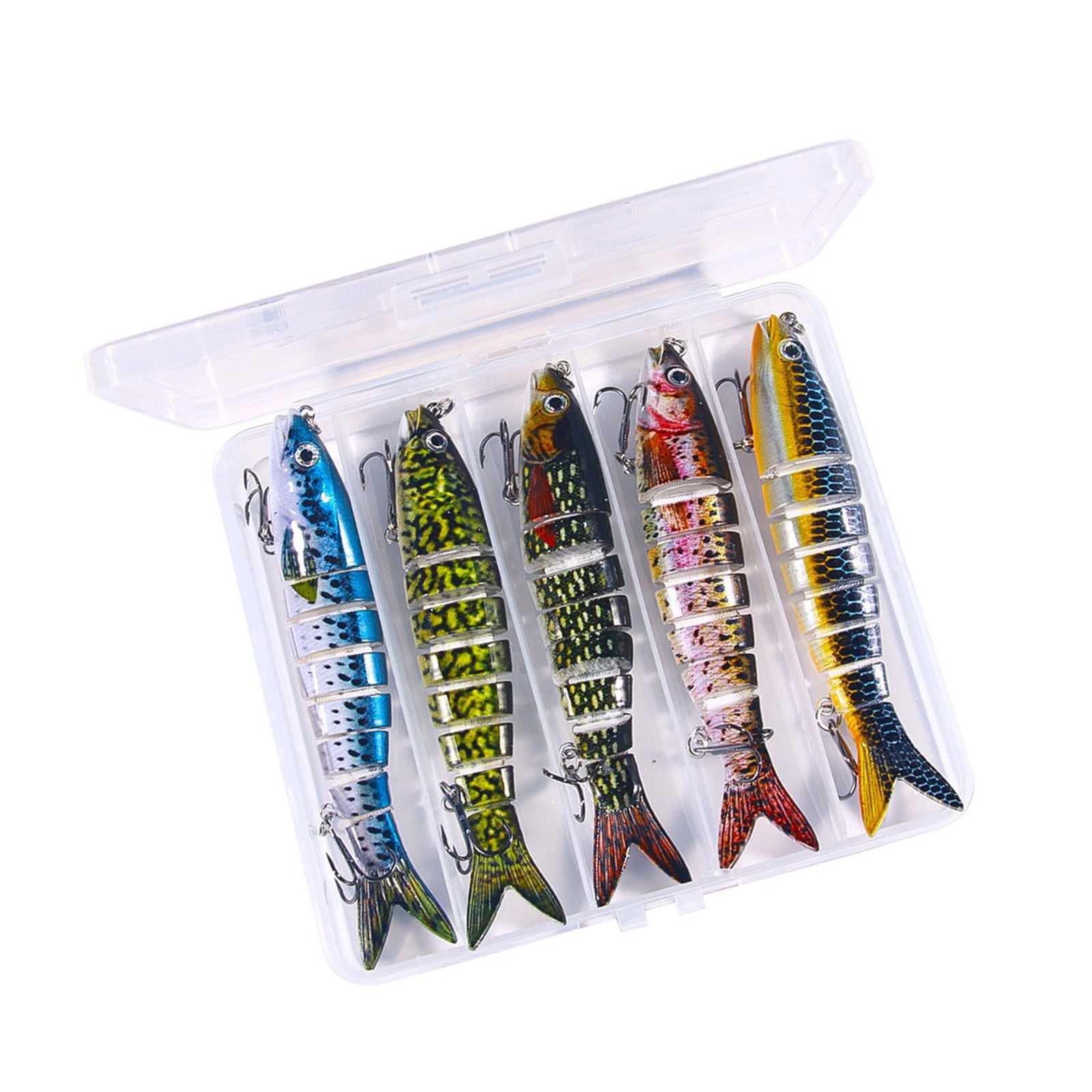 Fishing Fish Lures Treble Hook Saltwater and Freshwater Swimming Lures ...