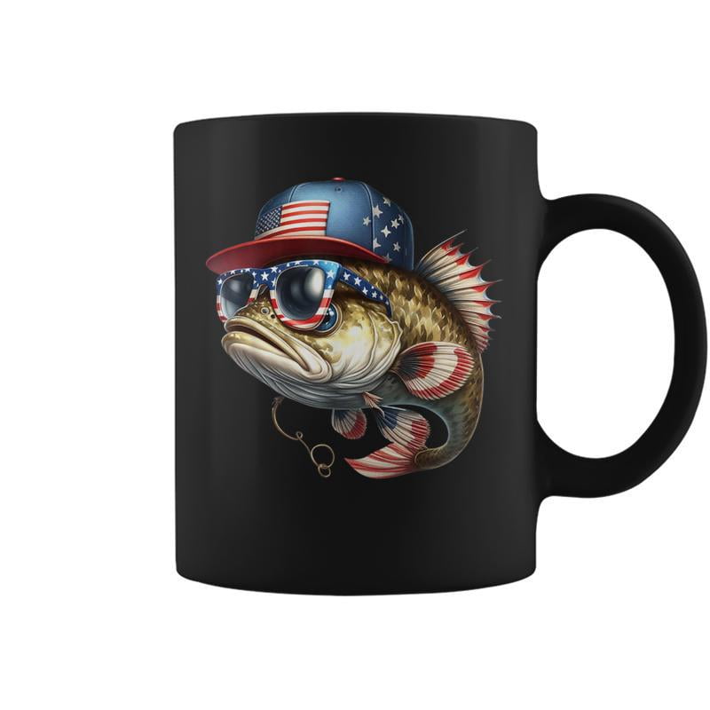 Fishing Fisherman American Flag Patriotic Coffee Mugs - Walmart.com