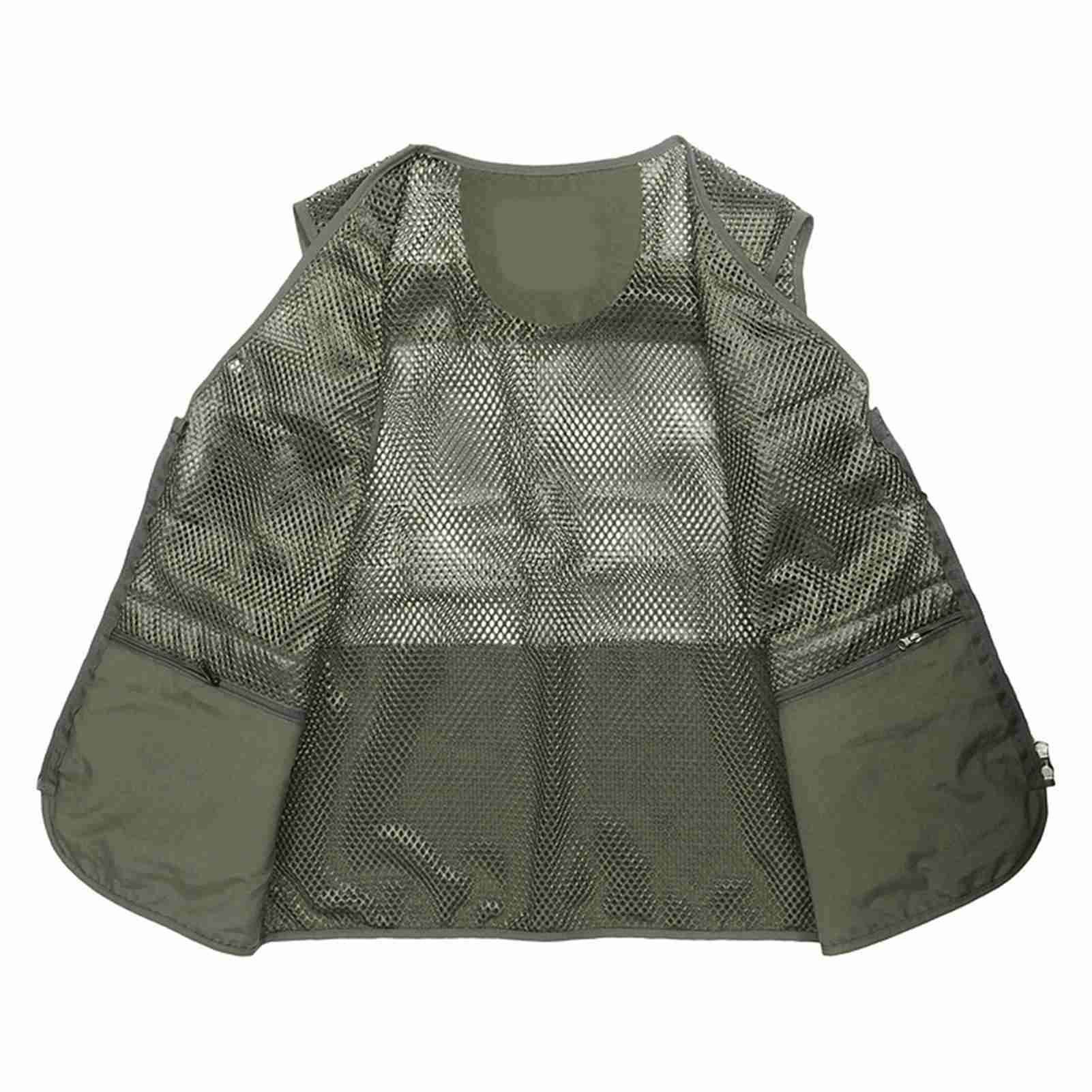 Fishing Fishing Vest Breathable Fishing Travel Mesh Vest With Zipper ...