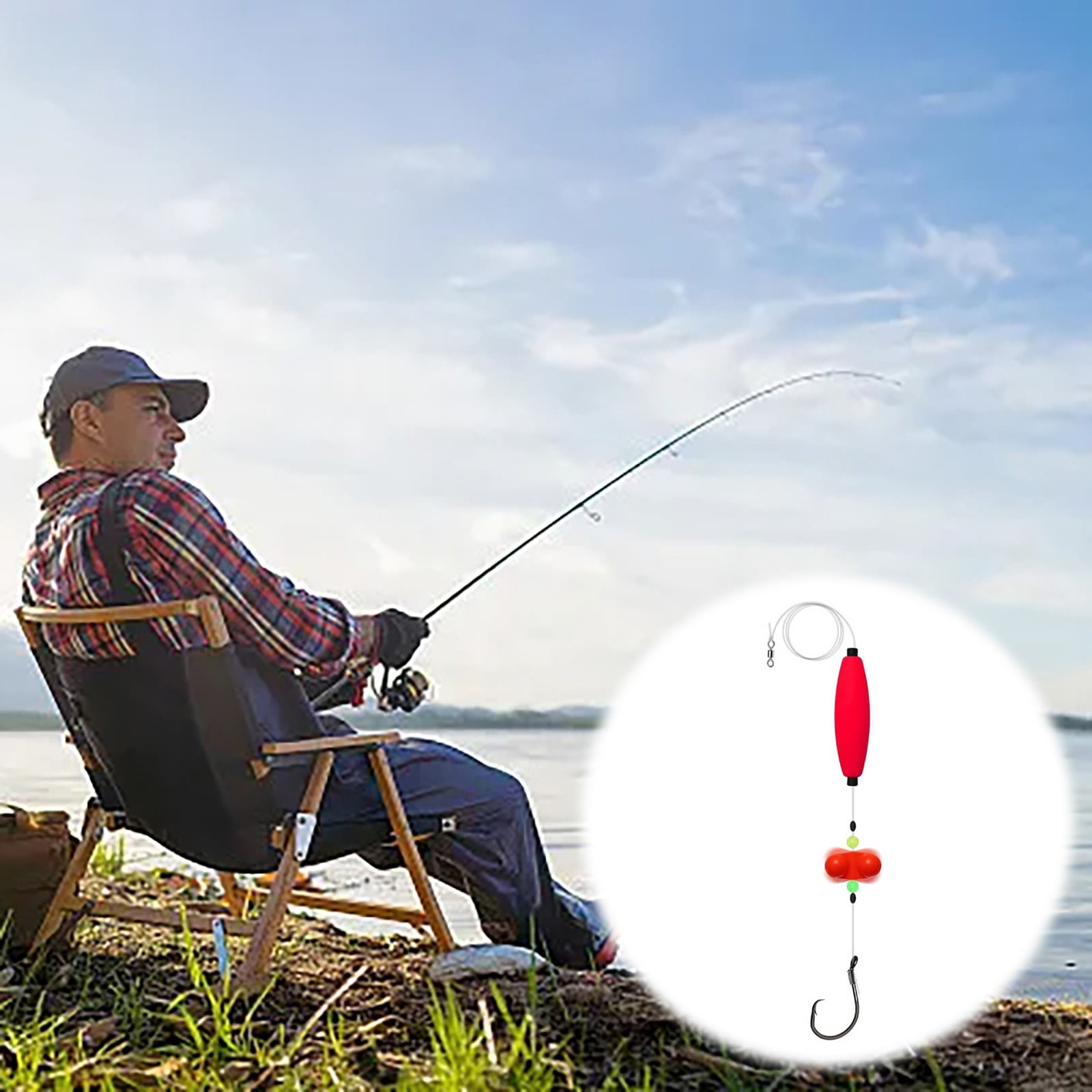 Fishing Float Rig For Catfish - European Style Long Bobber with Hook ...