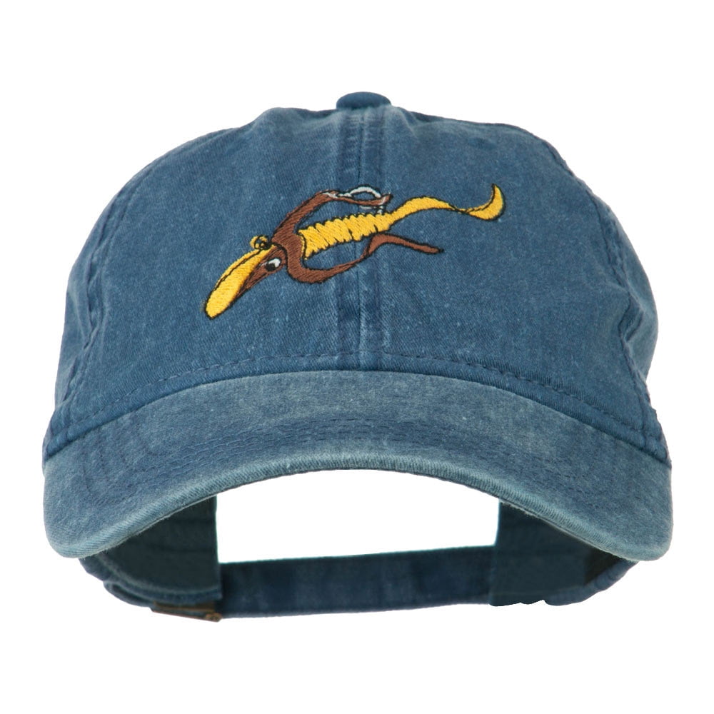 Fishing Floating Jig Embroidered Washed Cap - Navy OSFM - Walmart.com