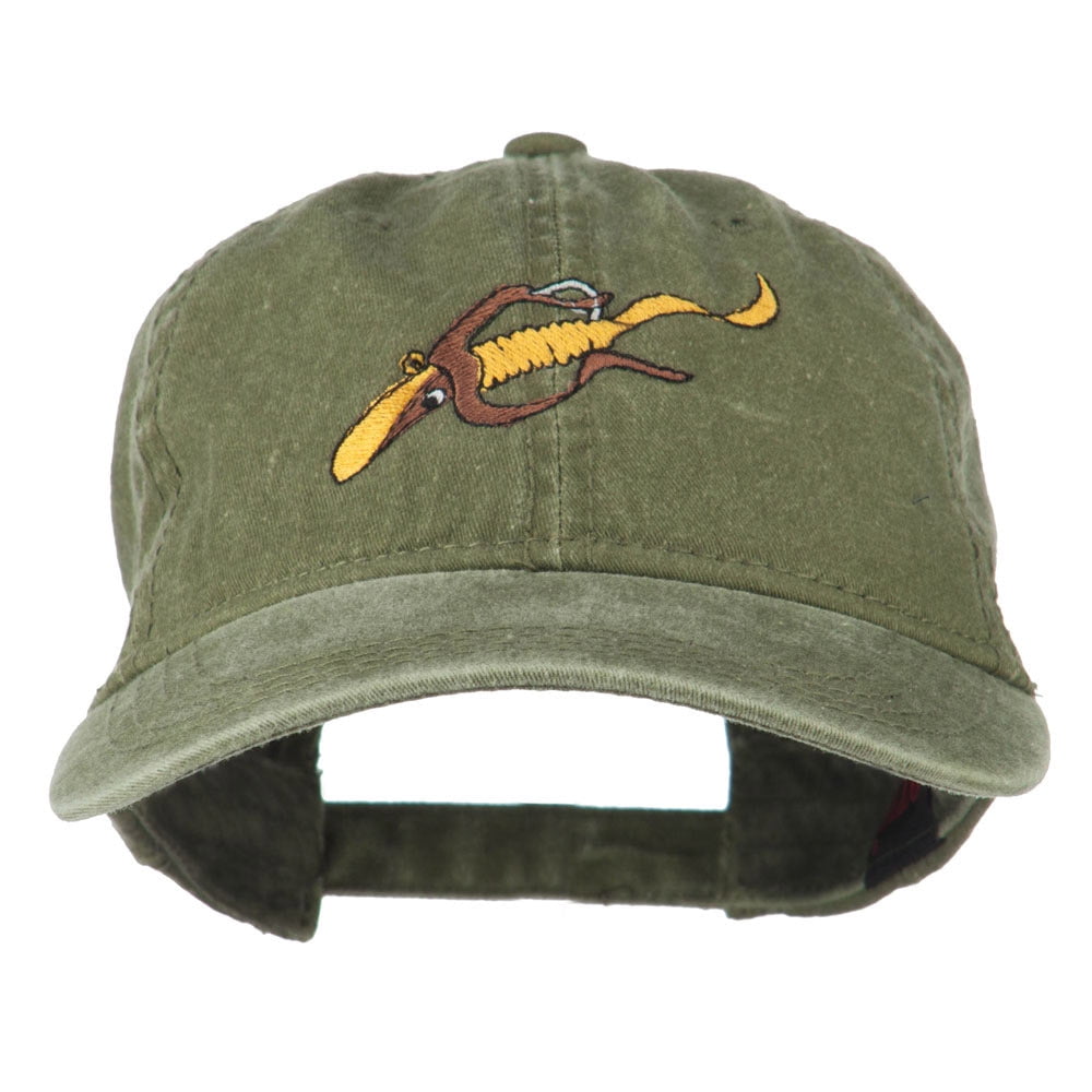 Fishing Floating Jig Embroidered Washed Cap - Olive Green OSFM ...