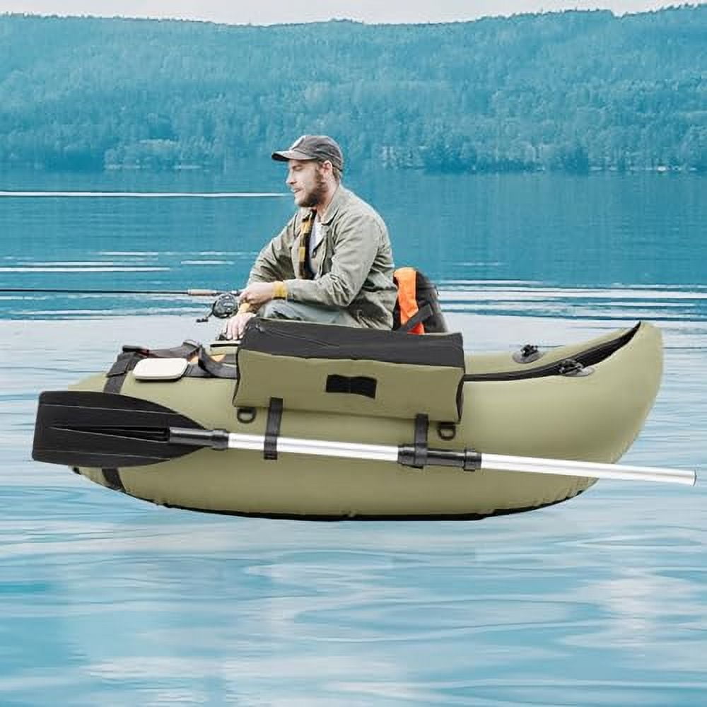 Fishing Floating Seat Inflatable Fishing Float Tube Kit Portable ...