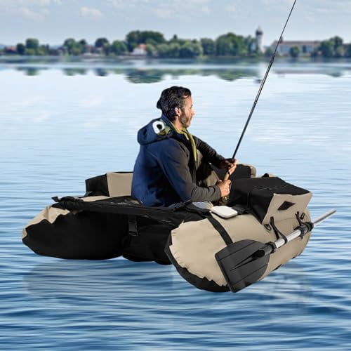 Fishing Floating Seat Inflatable Fishing Float Tube Kit Portable ...