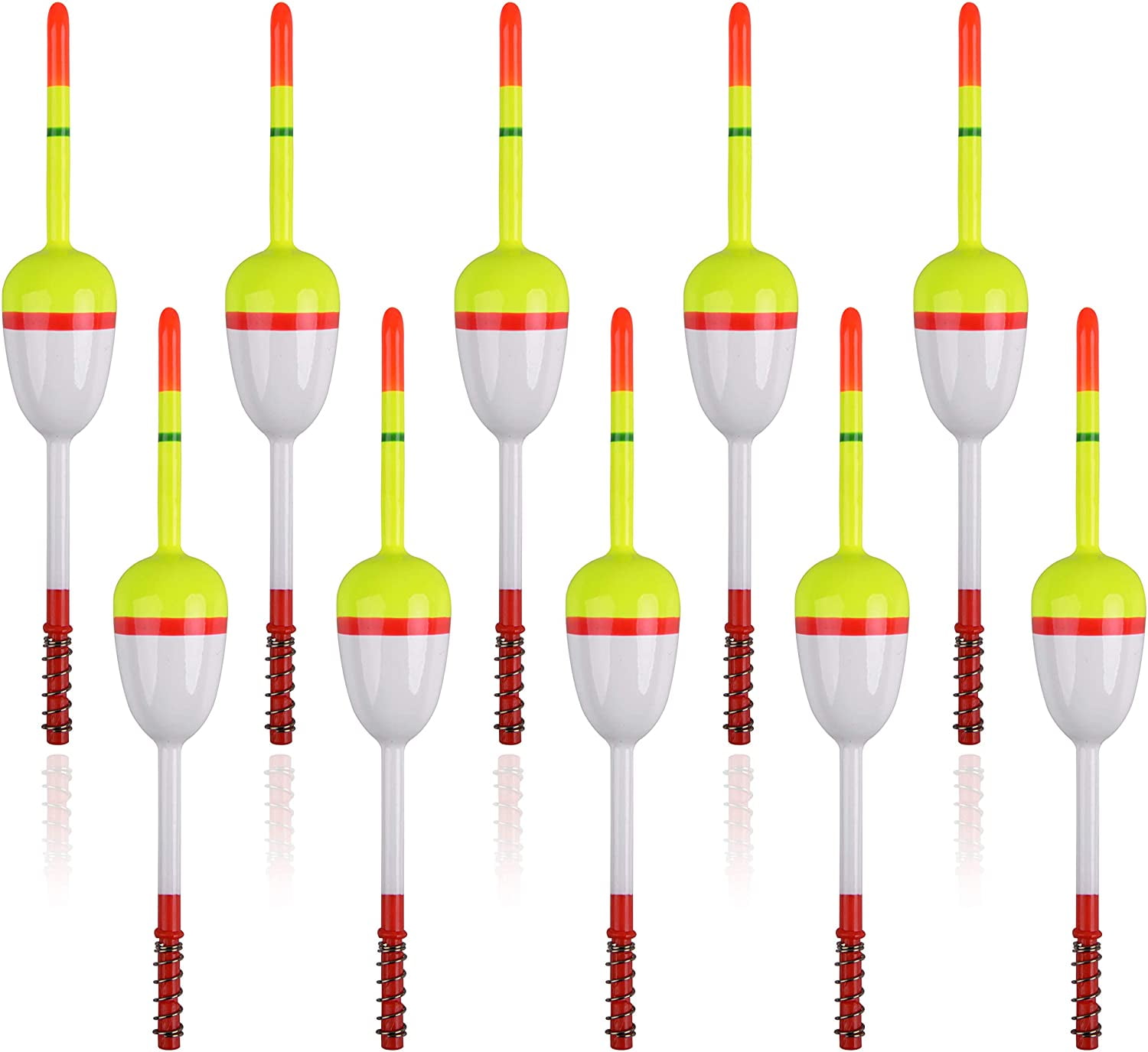 Fishing Floats Bobbers Balsa Wood Slip Bobbers Spring Oval Stick Slip ...