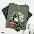 Fishing Frog Shirt Mens Beer Tackle Box Fish Tshirt I'd Rather Be ...