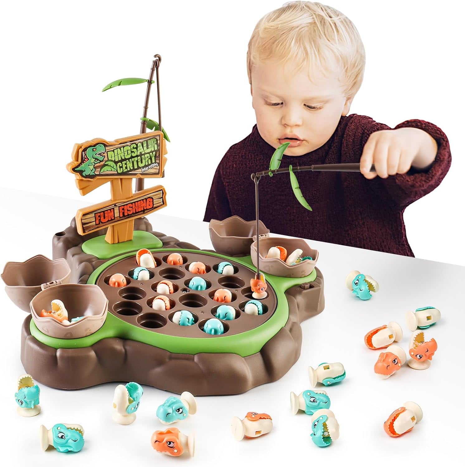 Fishing Game Play Set, Rotating Board Game, Family Board Game, Party ...
