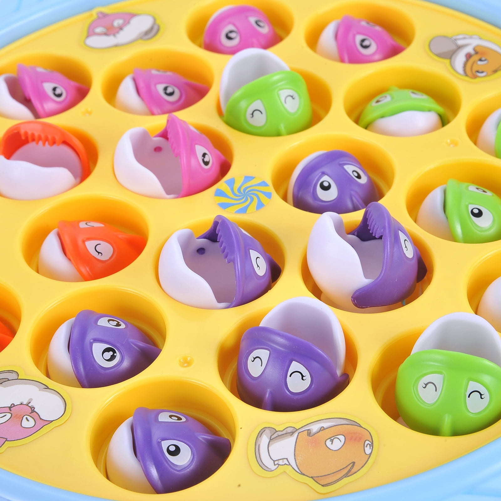 Fishing Game Toys with Rotating Board and Fish Poles, Fun and ...