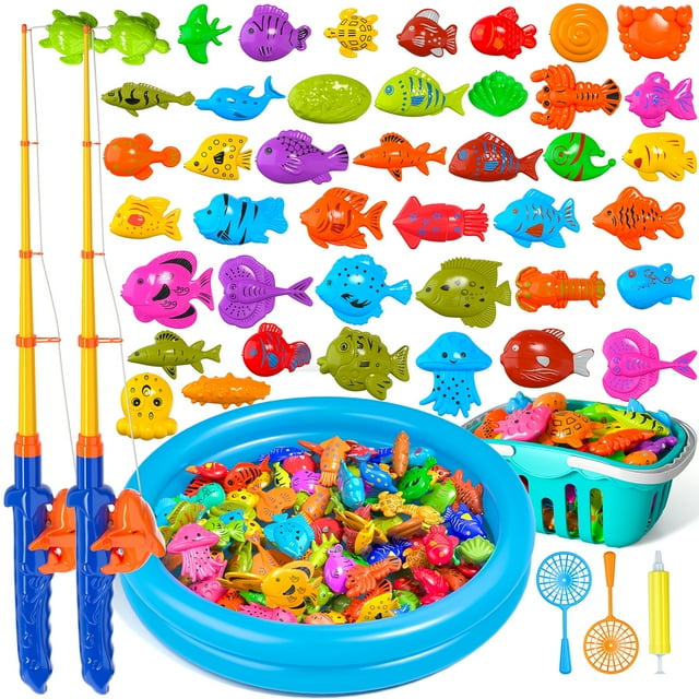 Fishing Game for Kids 3-5 Kids Fishing Pole Water Table Bathtub Kiddie ...
