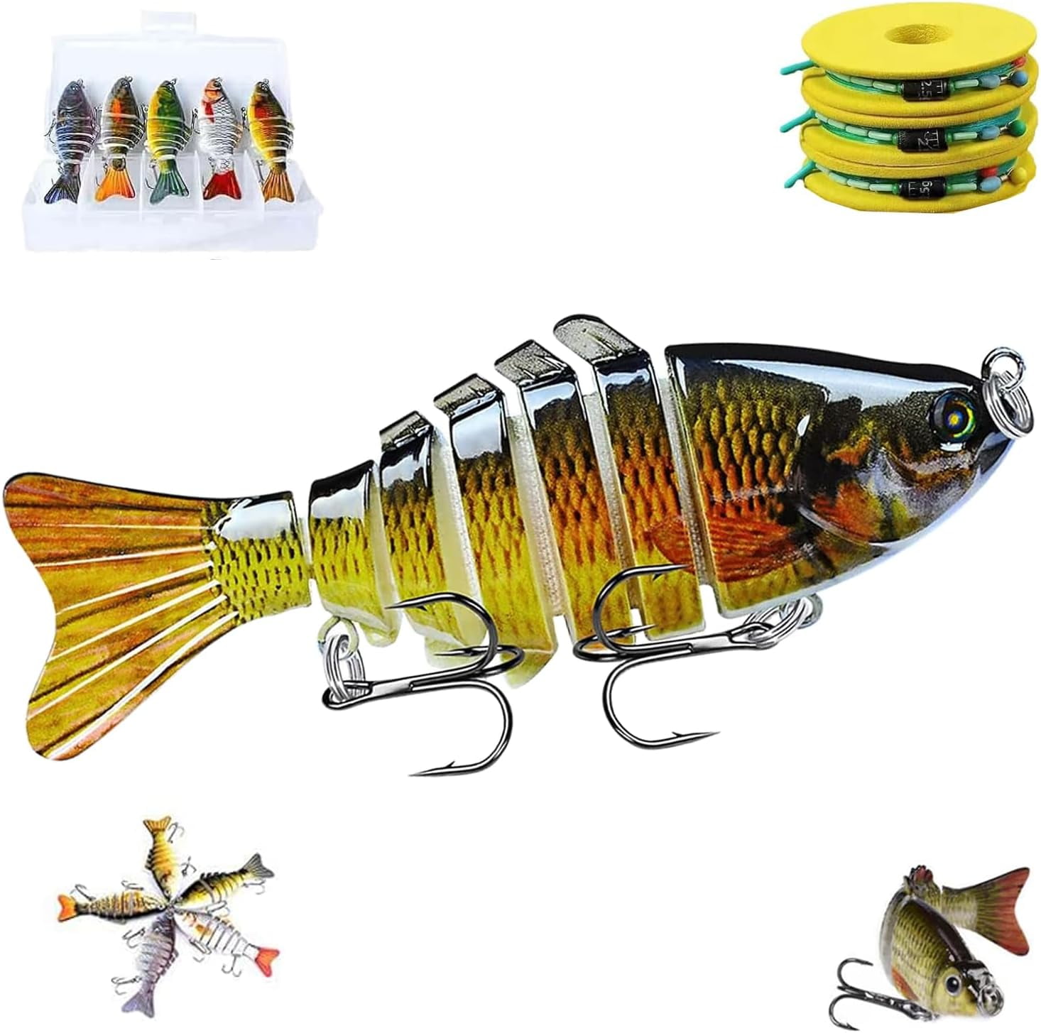Fishing Gear - Bionic Swimming Bait, 2'' Fishing Bobbers,Bionic Fishing ...