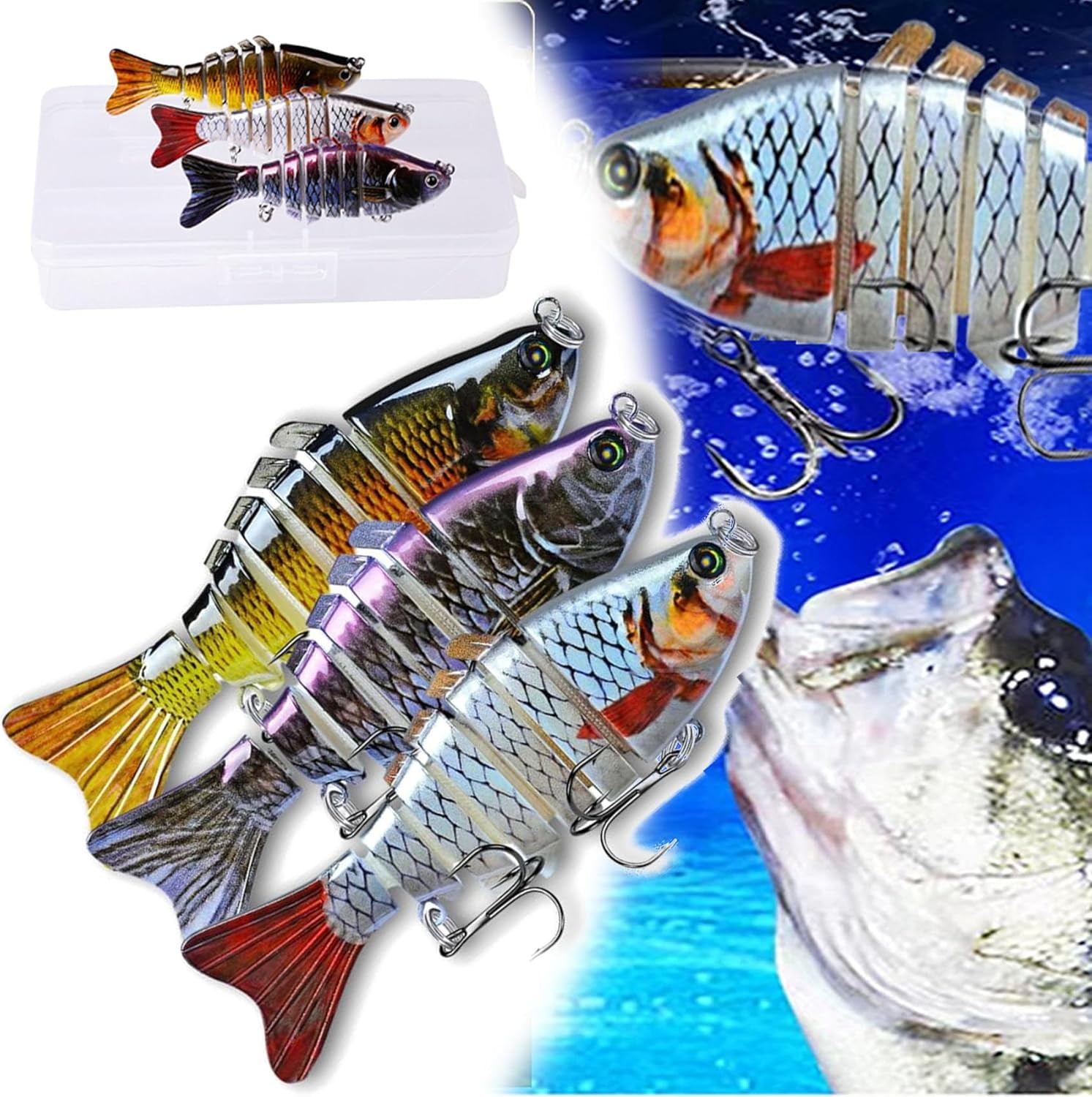 Fishing Gear - Bionic Swimming Bait, Robotic Fishing Lure, 3D Lifelike ...
