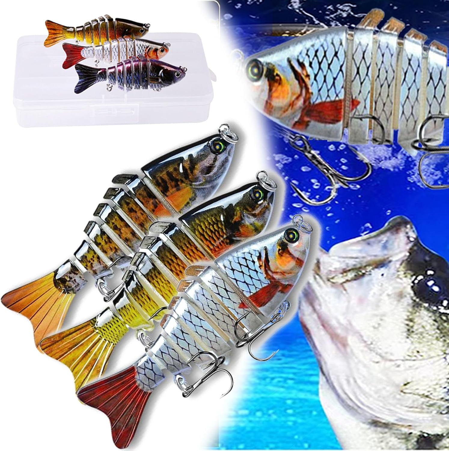 Fishing Gear - Bionic Swimming Bait, Robotic Fishing Lure, 3D Lifelike ...