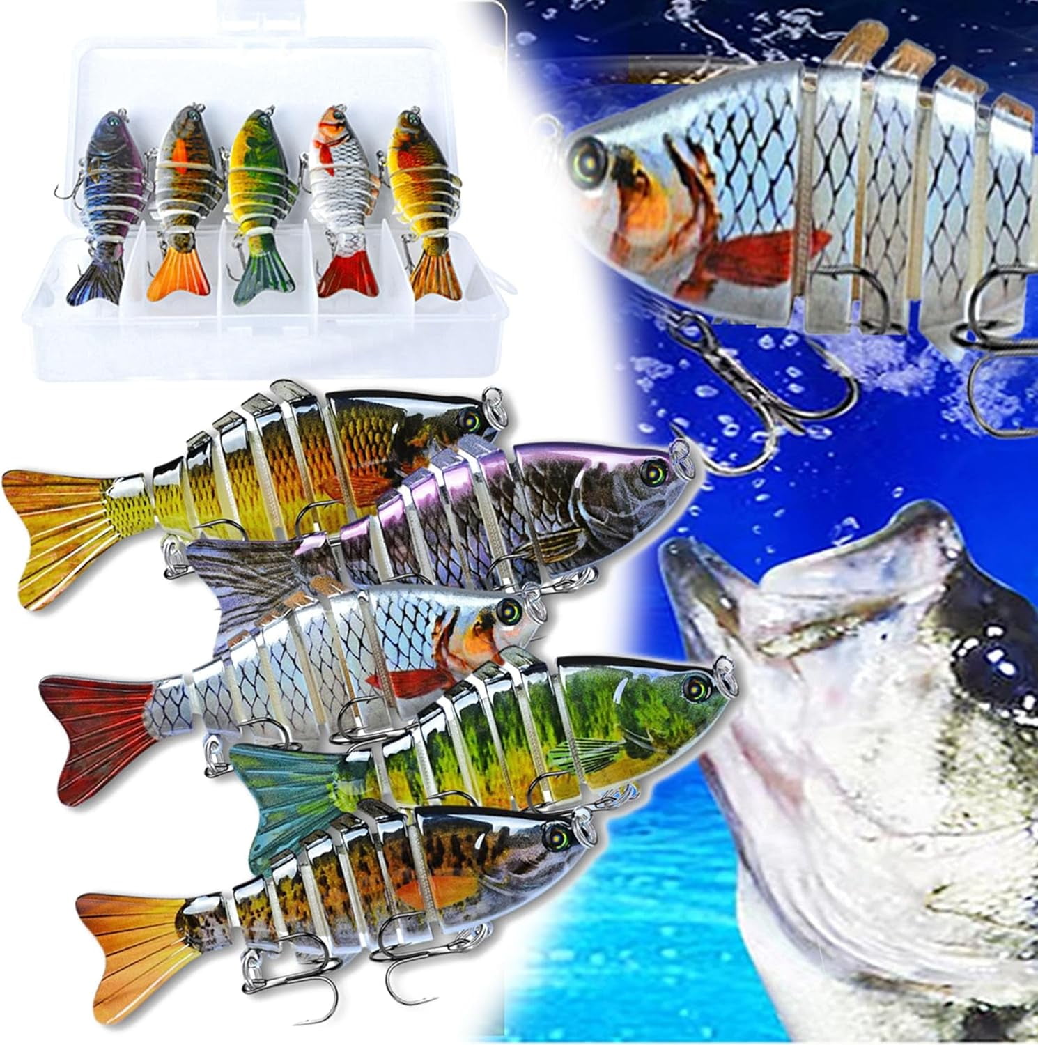 Fishing Gear - Bionic Swimming Bait, Robotic Fishing Lure, 3D Lifelike ...
