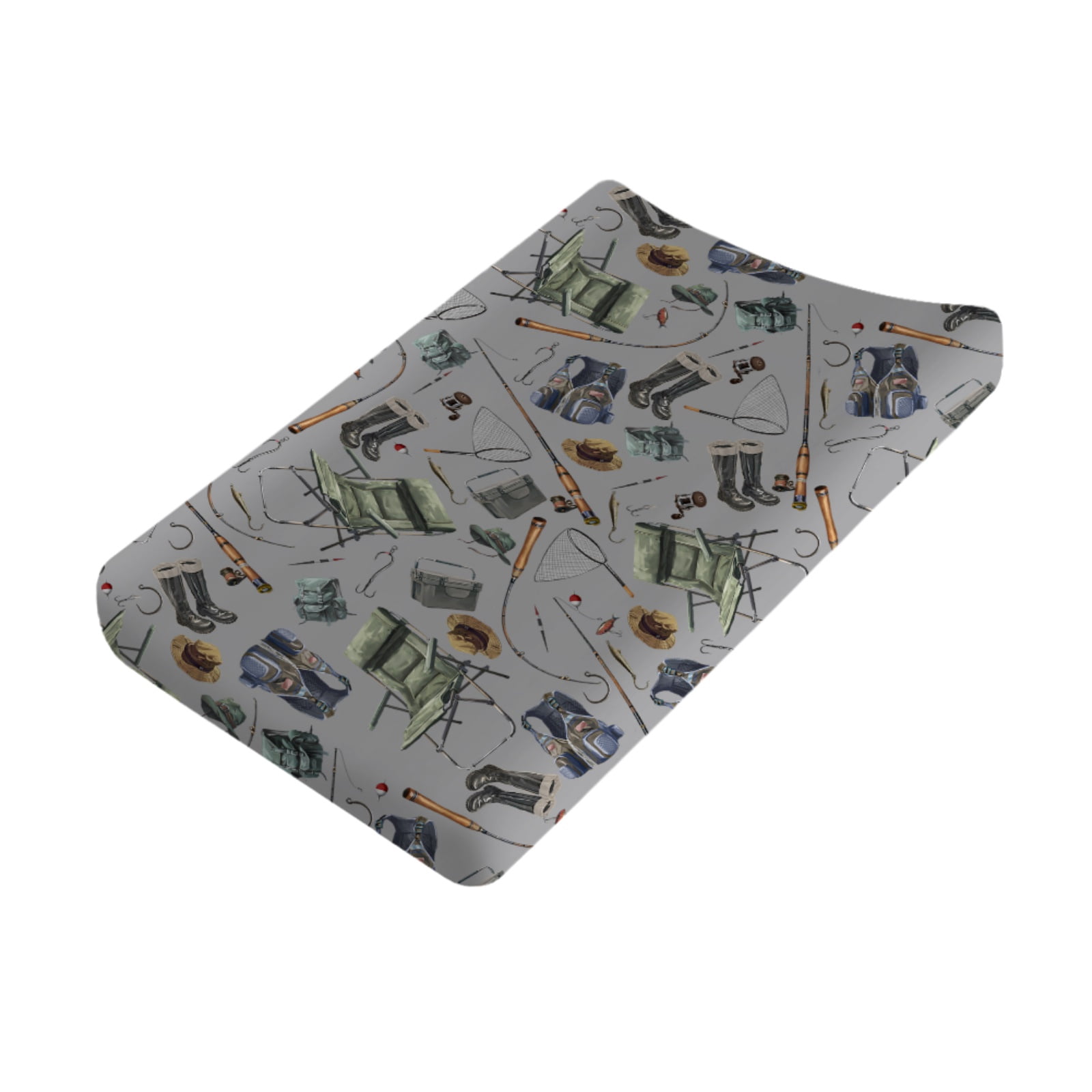 Fishing Gear Changing Pad Covers for Baby Boy Girl 32''x 16'' Hunting ...