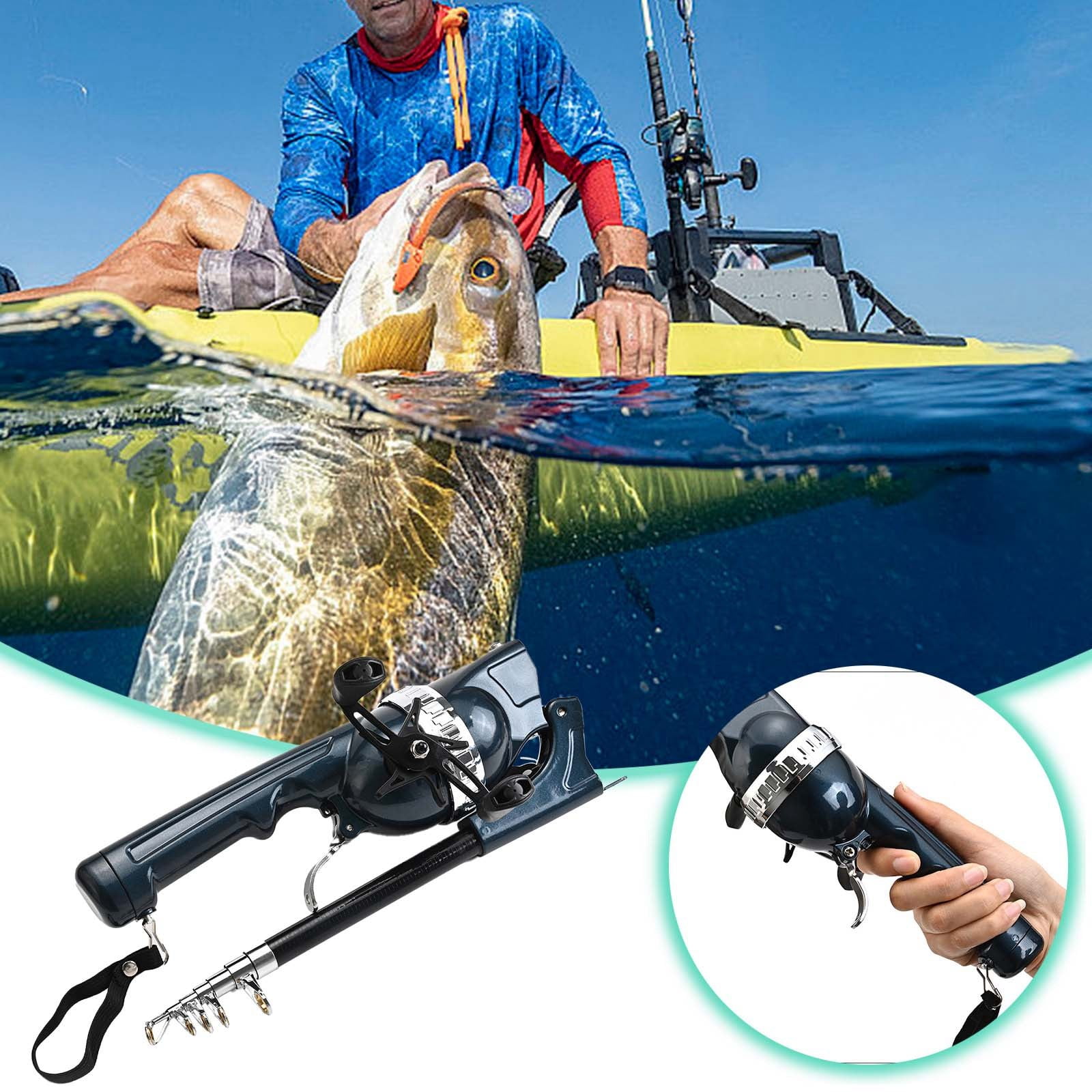 Fishing Rod Gear for Anglers Foldable Rod with Reel Arms Line Casting ...