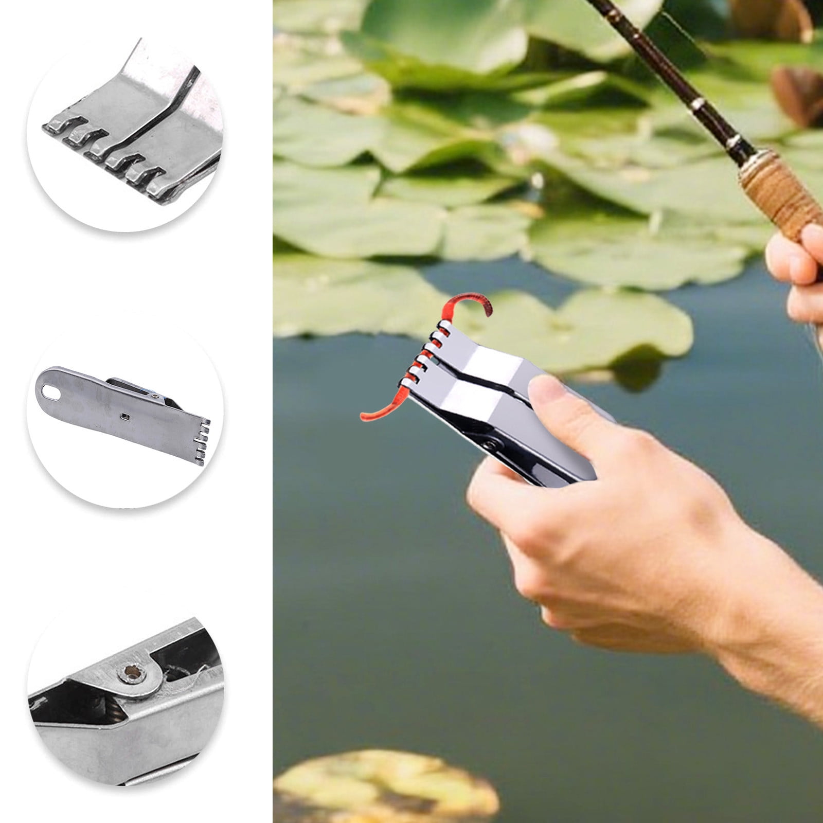 Fishing Gear Hook Clips Durable Worm Catching Clamp For Fishing ...