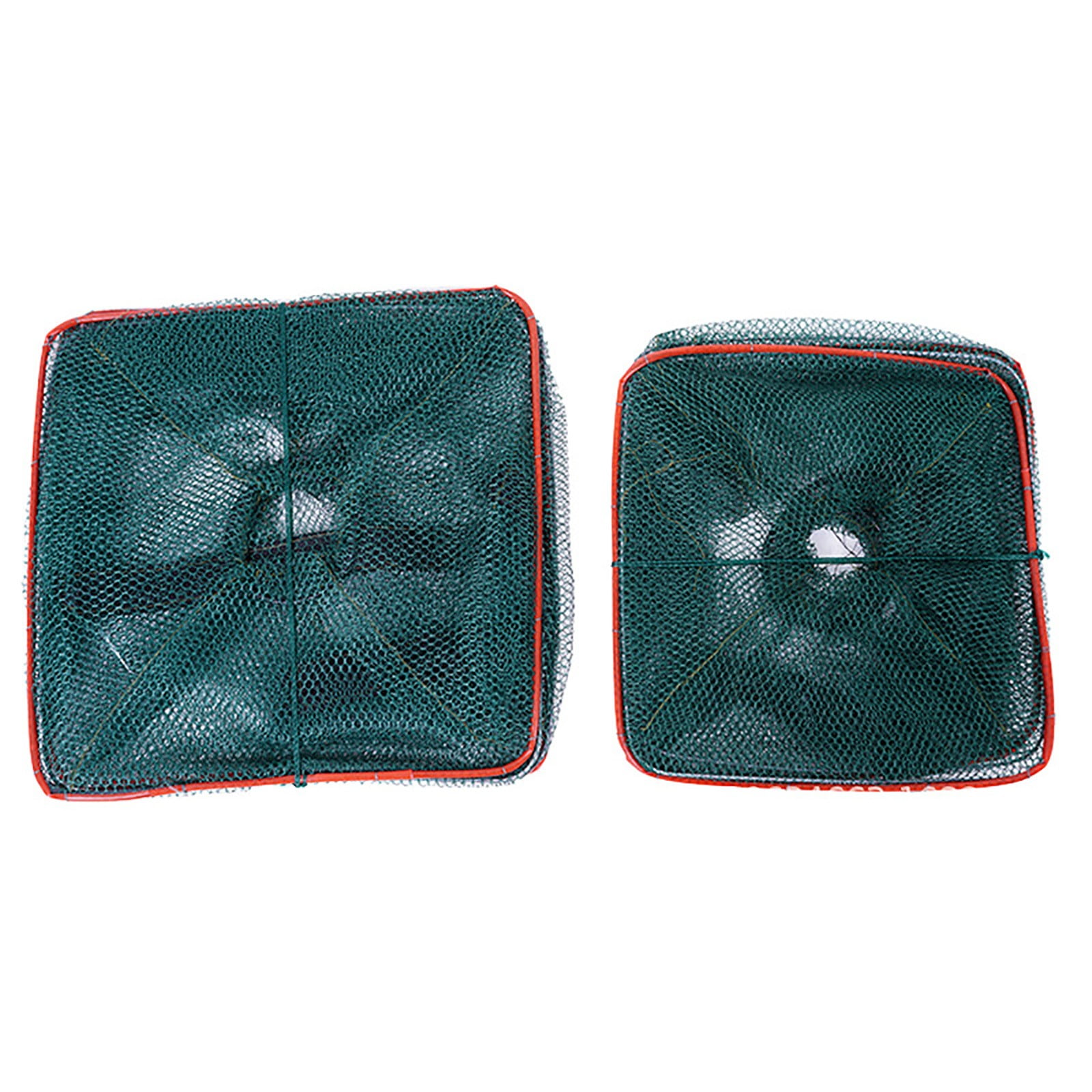 Fishing Gear Portable Foldable Fish Trap & Lobster Net 2 Way Entry ...